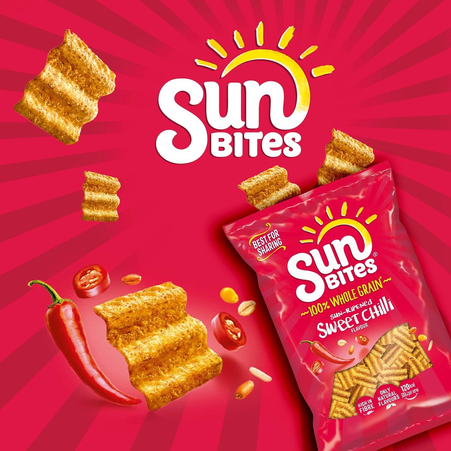 Sunbites Sun Ripened Sweet Chilli Multipack Crisps 6x25g |100% Whole ...