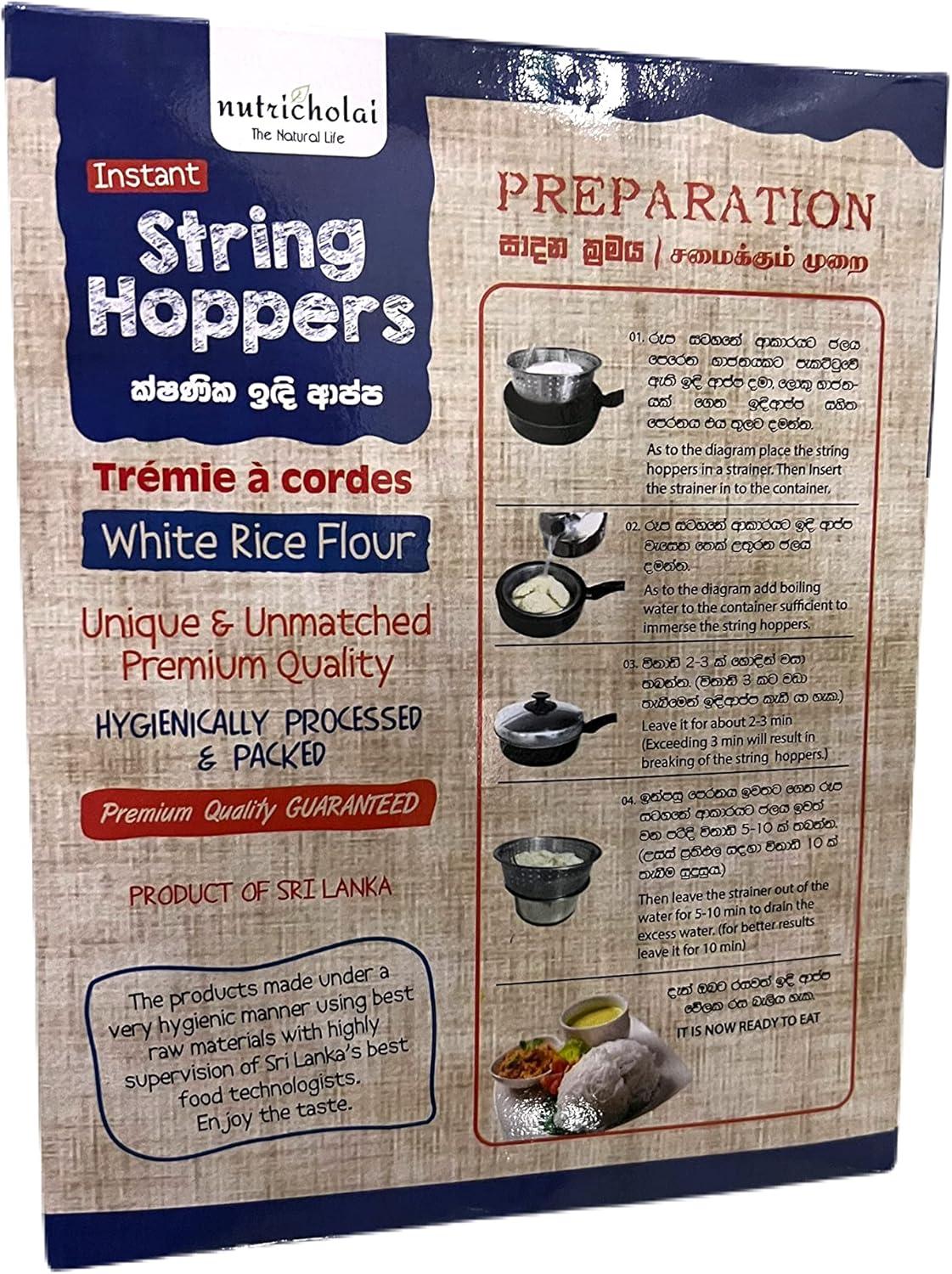 String Hoppers | Instant White String Hoppers | 500g | Pack of Two Each ...