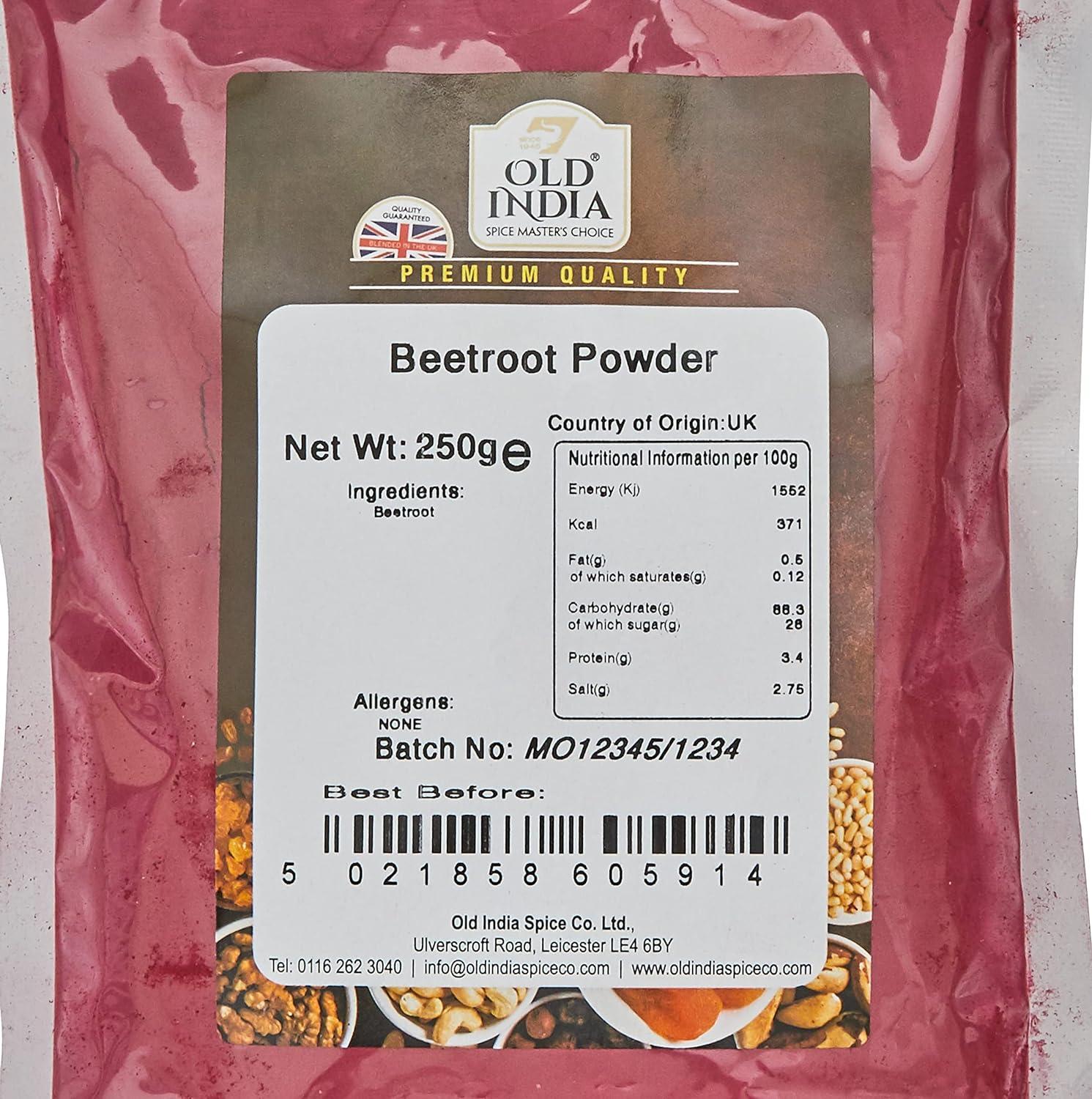 Old India Beetroot Powder 250g - Premium Quality Organic Beetroot ...