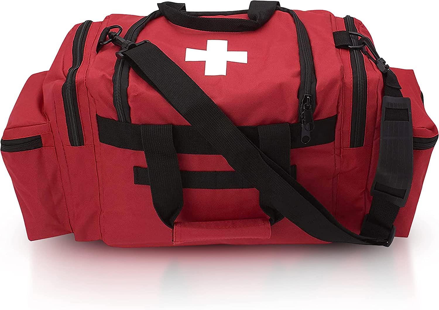 ASA TECHMED First Aid Responder EMS Trauma Bag Deluxe - Red | Buy Now ...