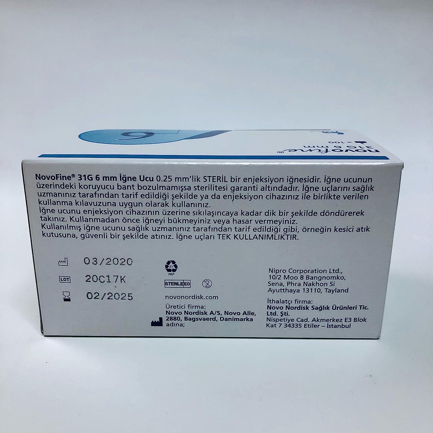 Novofine 6mm 31G Pen Needles | Buy Now with Express International ...