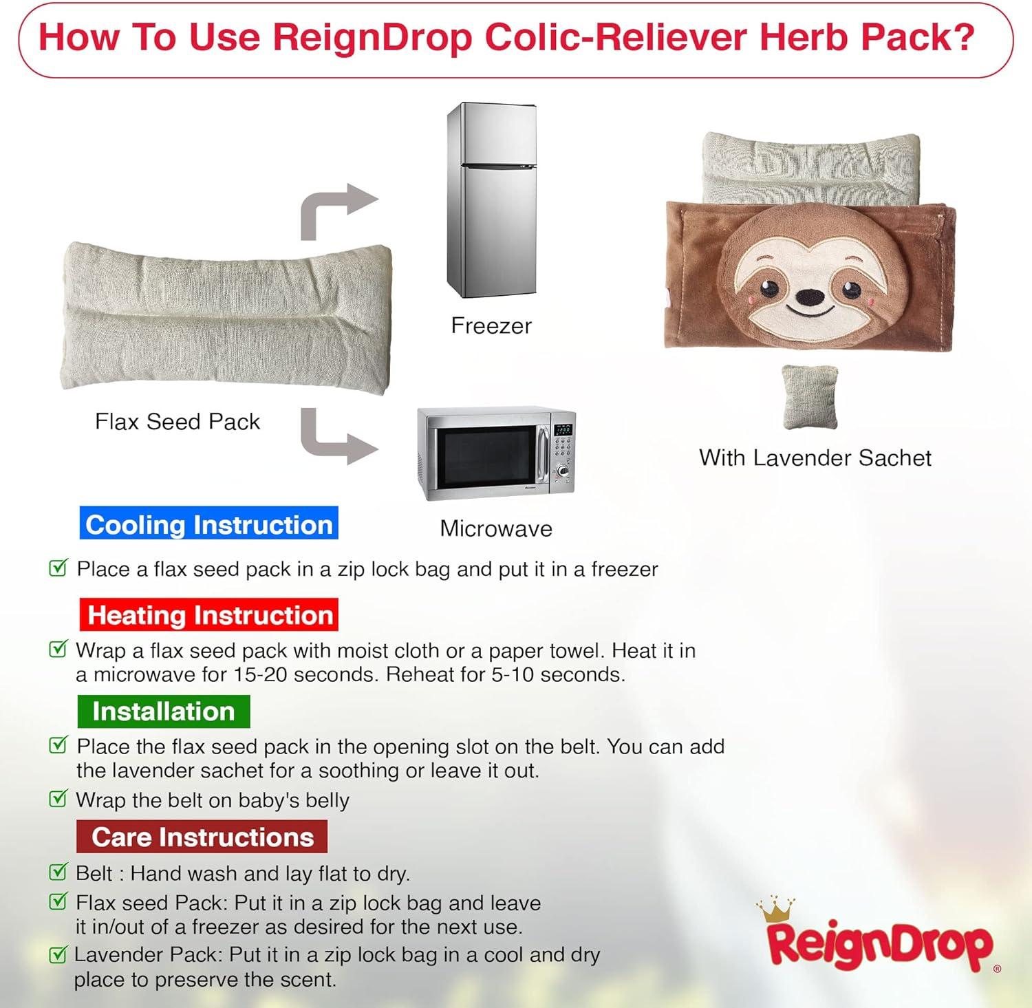 ReignDrop Stomach Wrap for Newborns - Gas & Colic Relief Baby Belt with ...