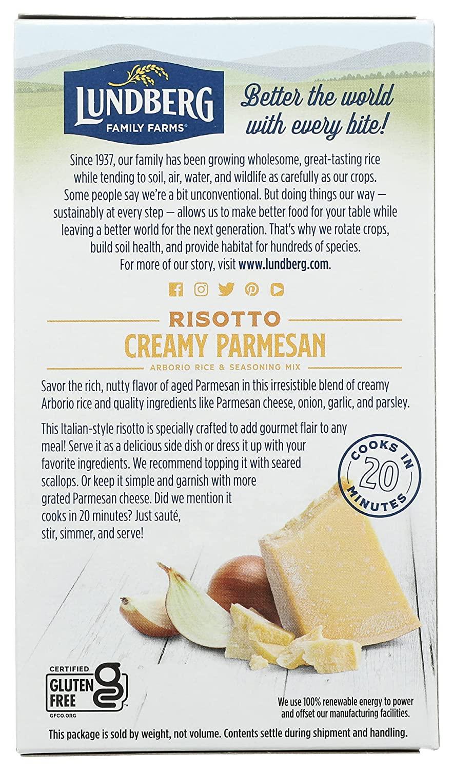 Lundberg Family Farms Traditional Italian Risotto - Creamy Parmesan ...