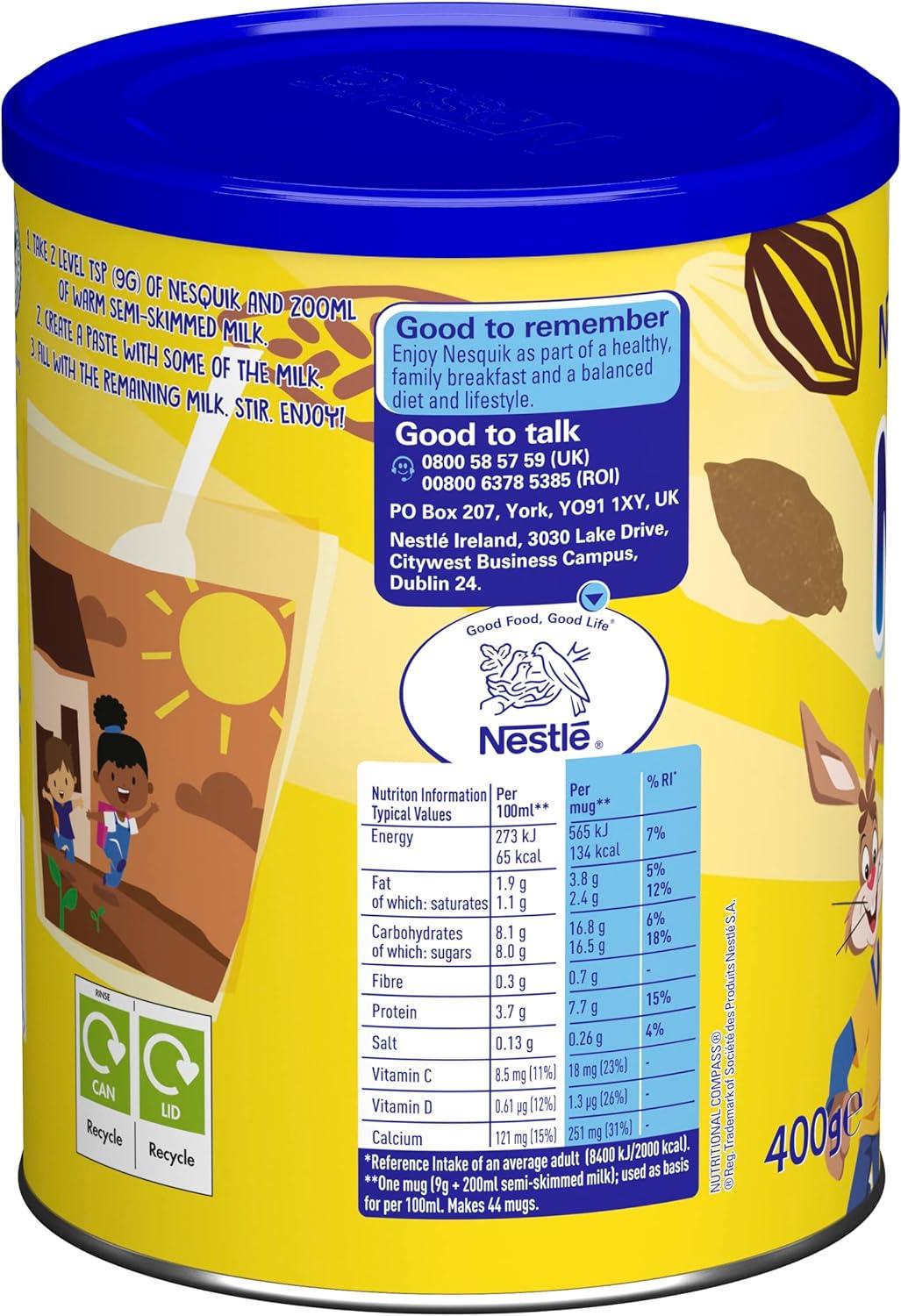 Nesquik Hot Chocolate 400g - Rich and Creamy Drink Mix | Buy Online | Buy Now with Express ...