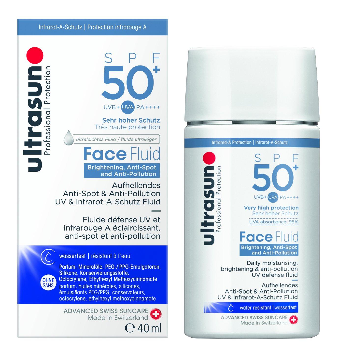 Ultrasun Face Fluid Bright & Anti-Pollution SPF 50+ - 40ml | Best ...
