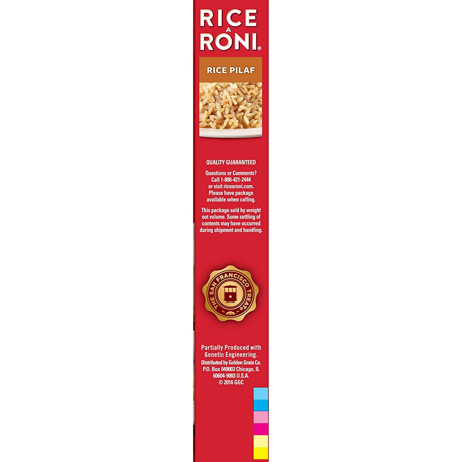 Rice a Roni Rice Pilaf Pasta and Rice Mix 7.2 Ounce (Pack of 12 Boxes ...