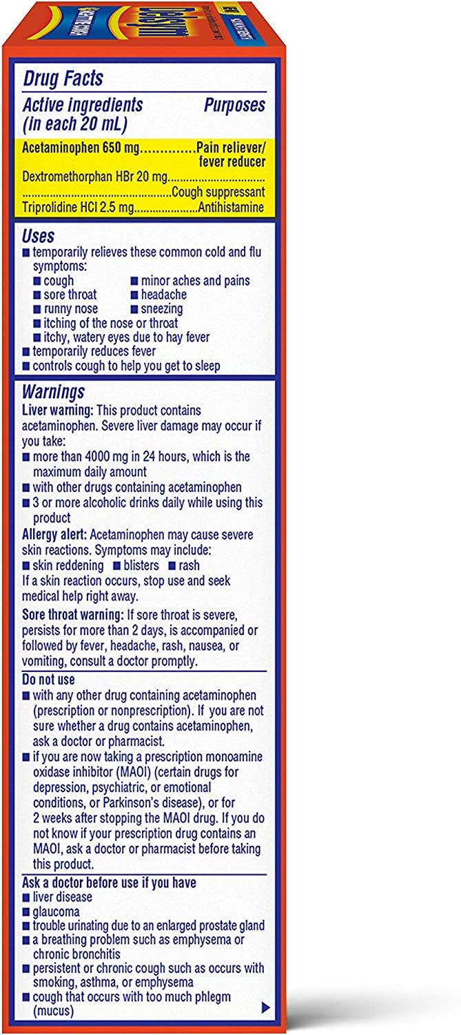 Delsym Adult Liquid Nighttime Cough Syrup - 6 Fl Oz | Buy Now with ...