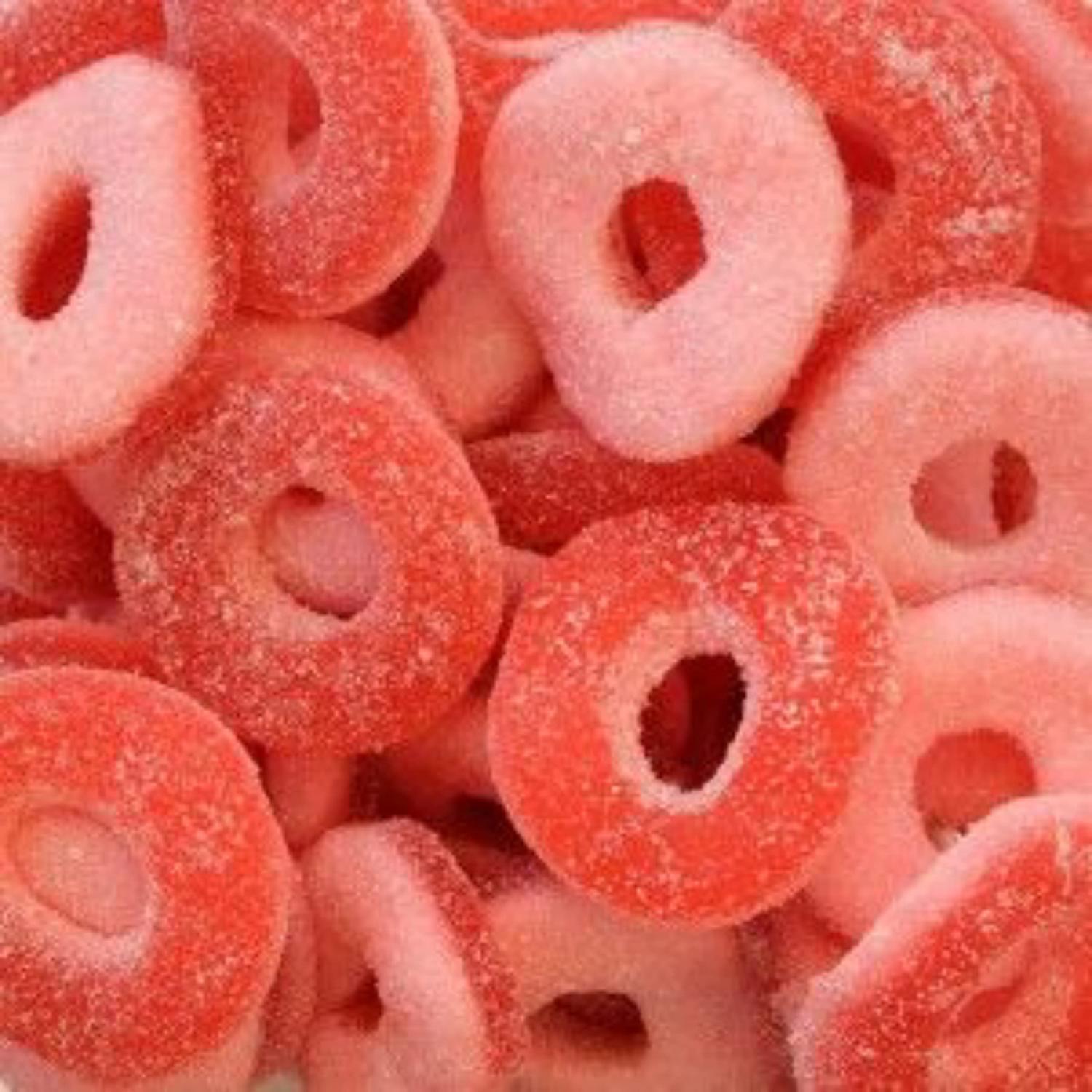 Fizzy Red Strawberry Rings 400g Bag of Sweets | Buy Now with Express ...