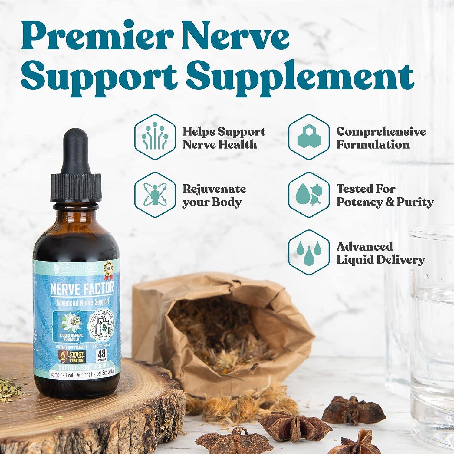 NerveFactor - Advanced Liquid Nerve Support Supplement with Acetyl-L ...