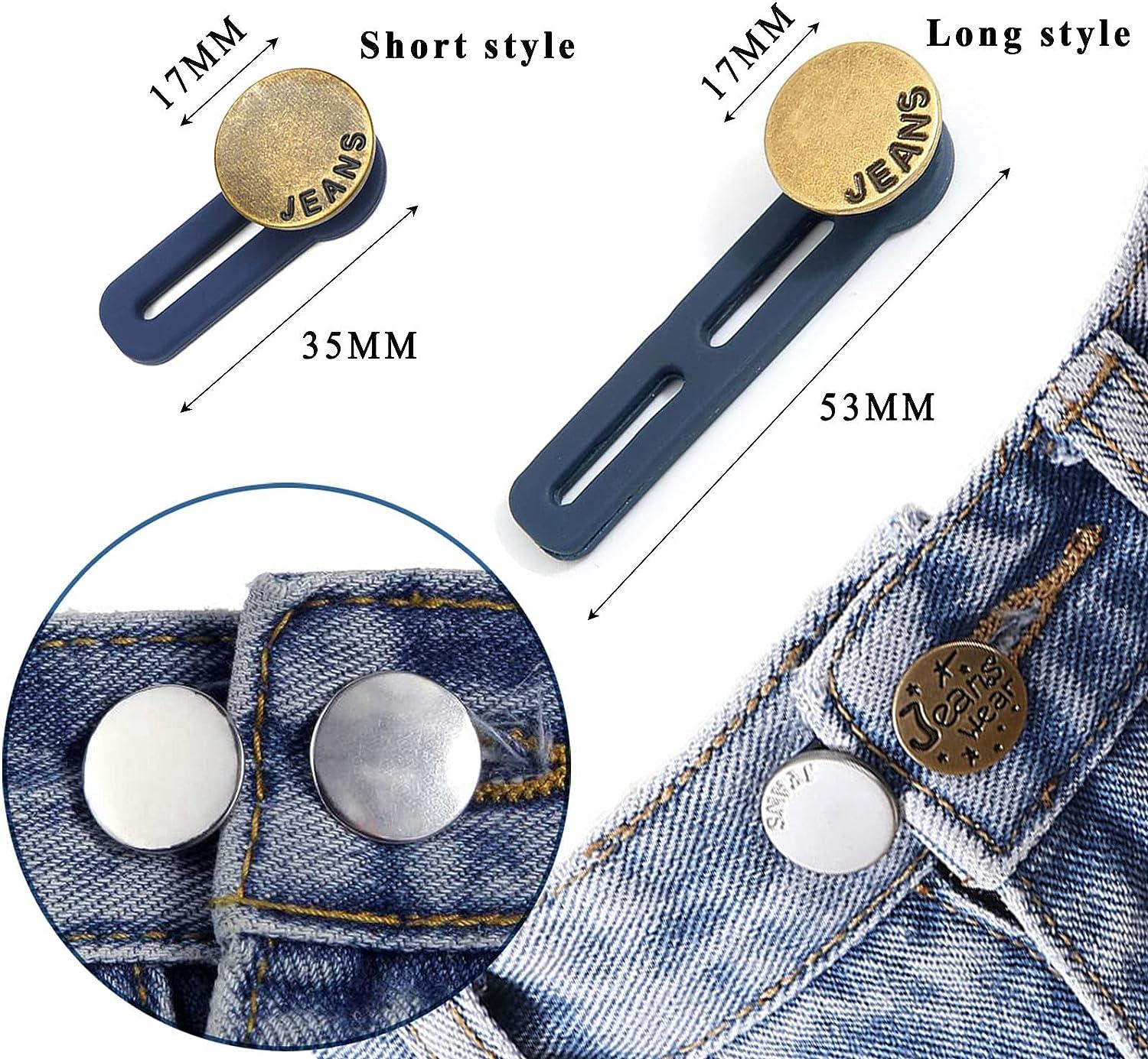 LIDA ORO Retractable Buttons for Men and Women - No Sewing Waist ...