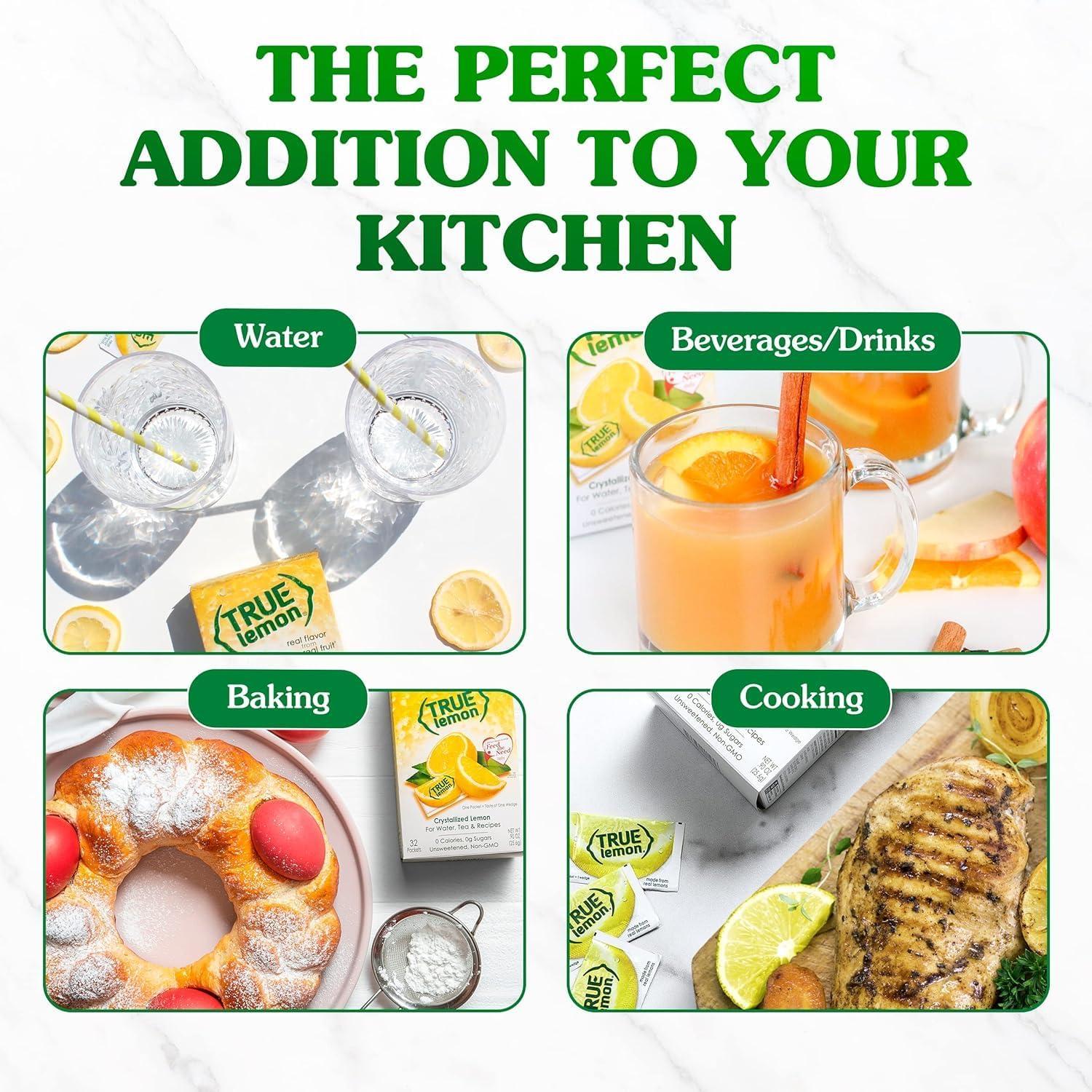 TRUE LEMON Water Enhancer (128 Packets Each Flavour) | Zero Calorie ...