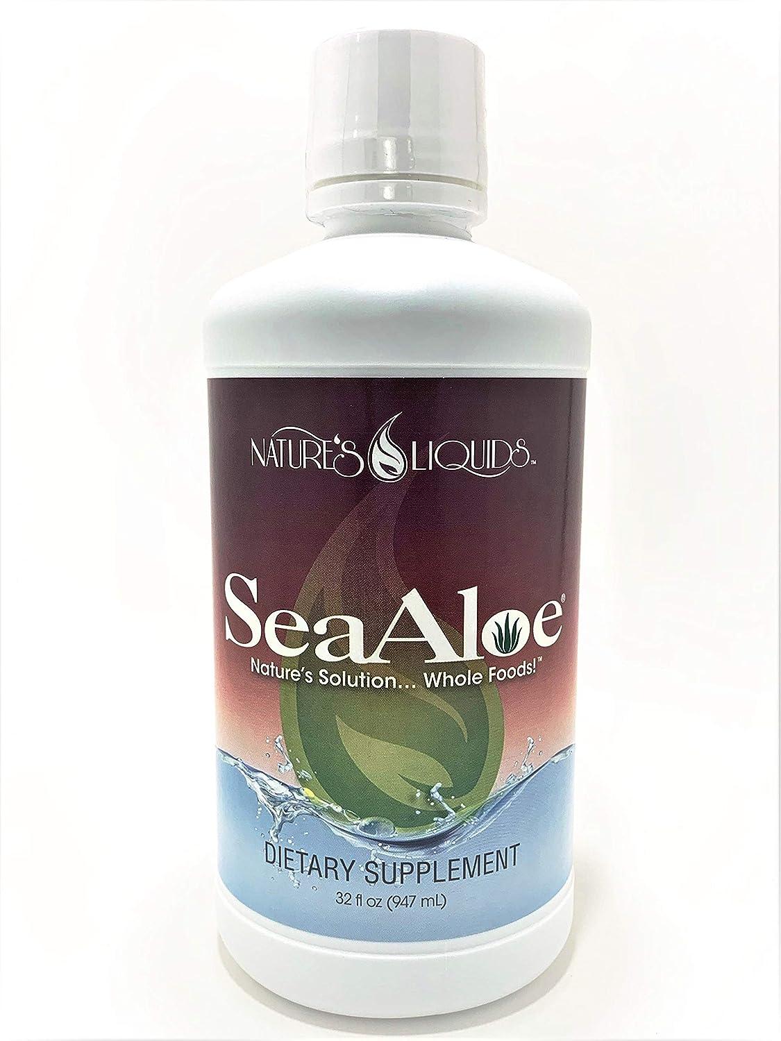 Nature's Liquids SeaAloe Liquid Whole Food 32 Oz - Multivitamin ...