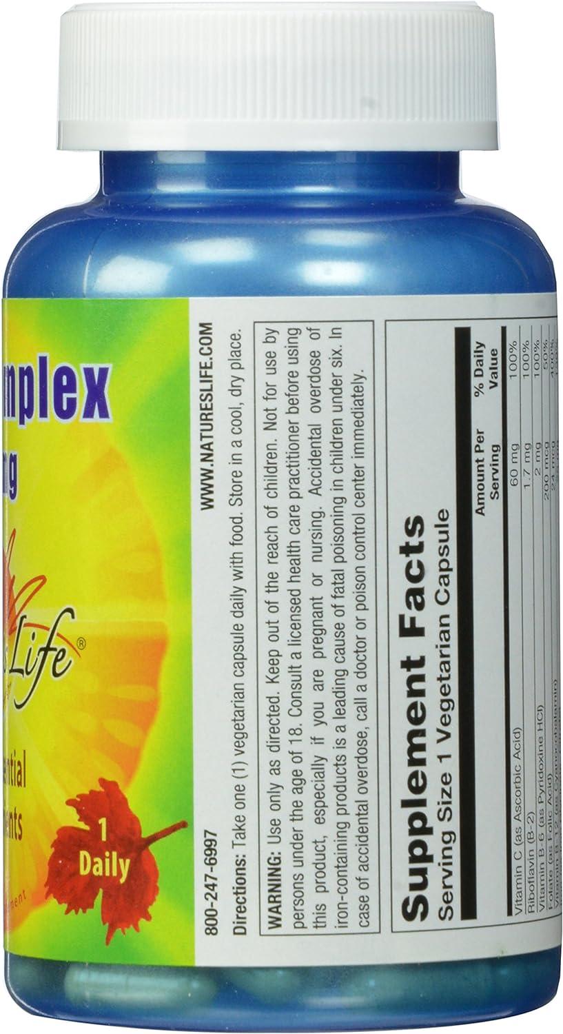 Nature's Life Iron Complex 25mg | 100 Vegetarian Capsules with Co-Nutrients | Buy Now with ...