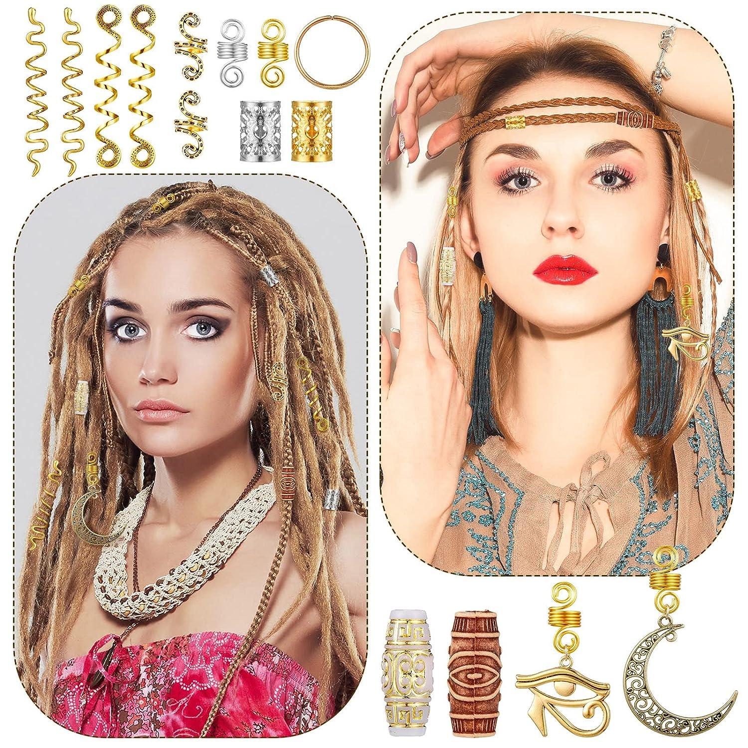Dreadlock Jewelry Set - 139 Pieces Crystal Loc Adornment Hair ...