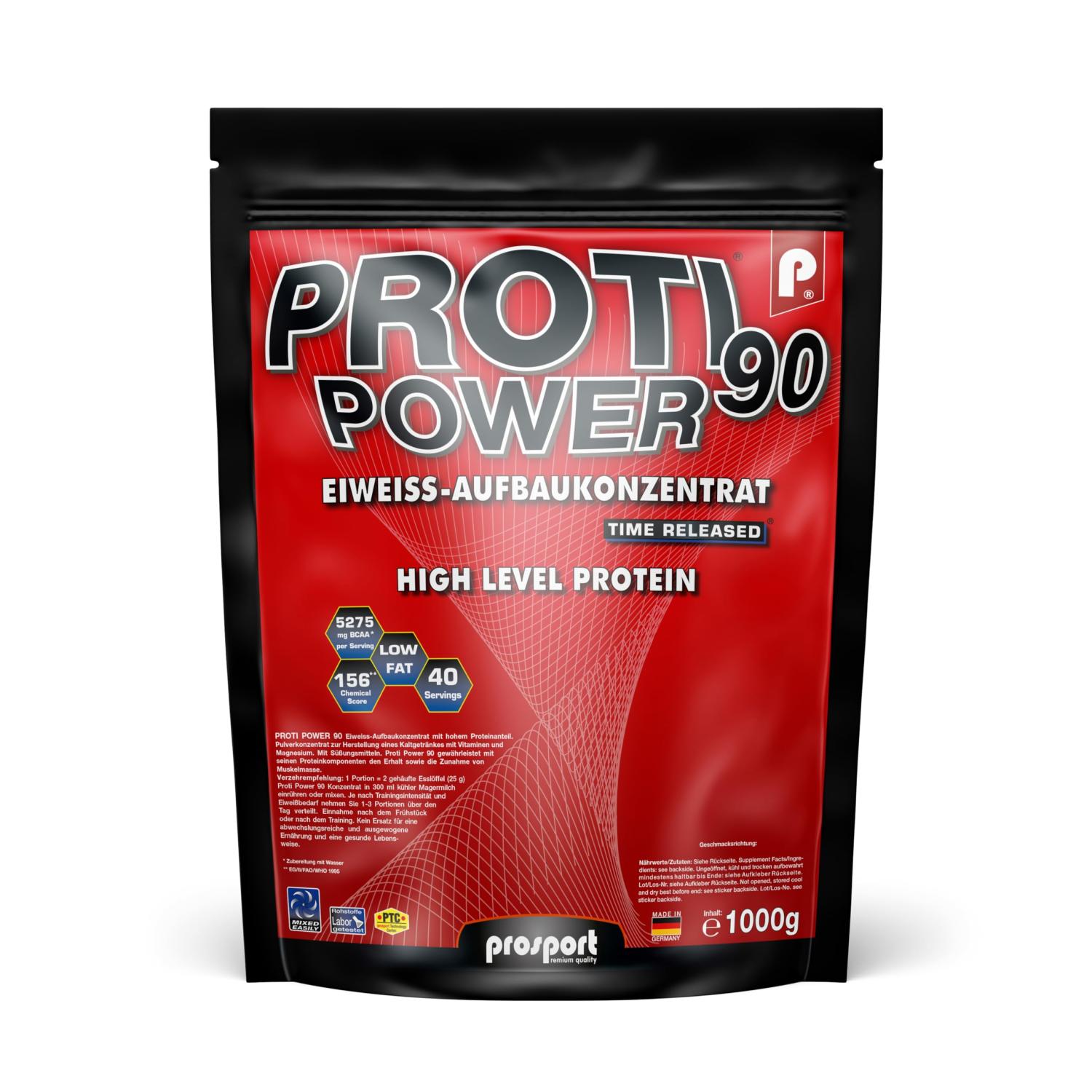 Prosport Proti Power 90 Chocolate Cream 1000g - Premium Protein Shake ...