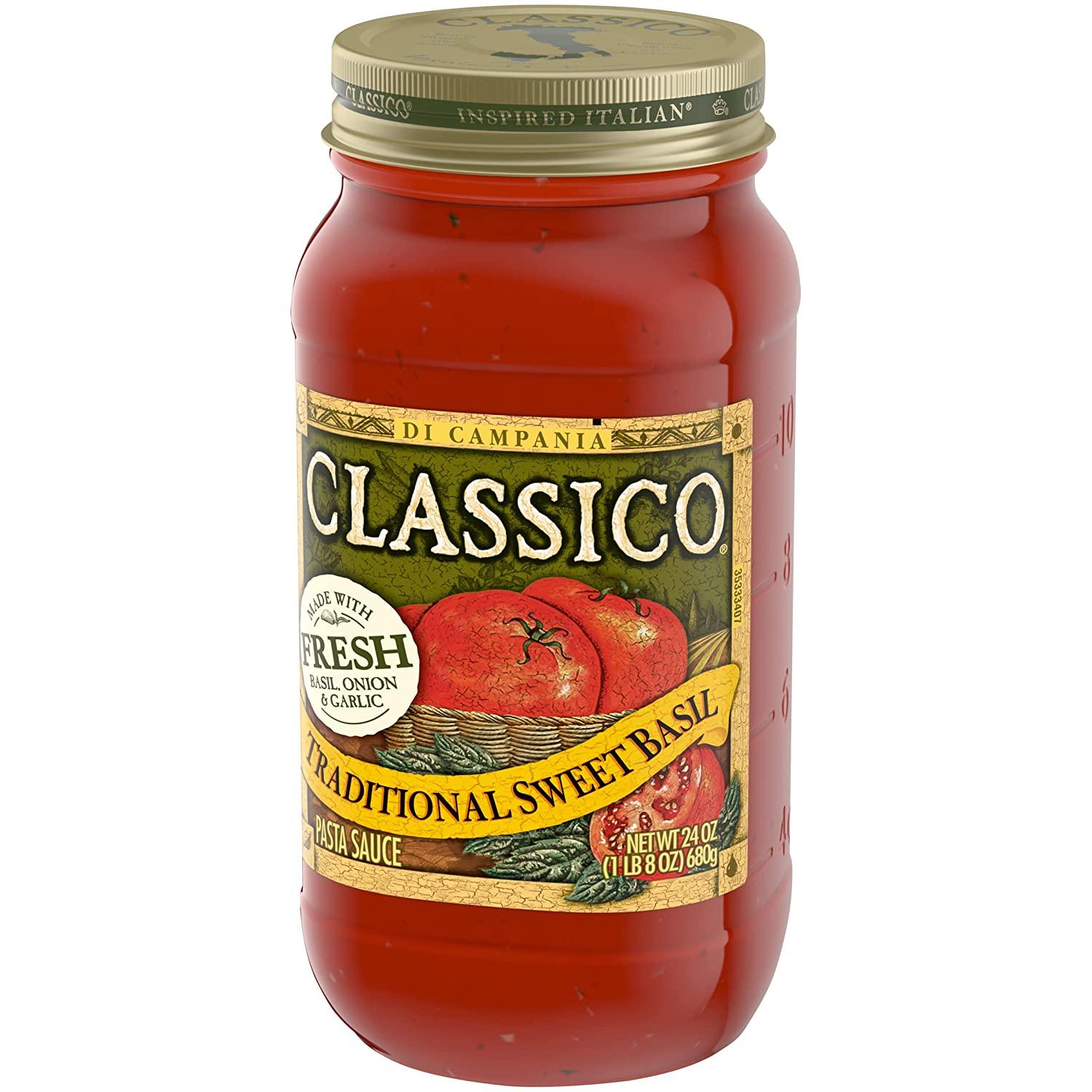 Classico Sweet Basil Pasta Sauce - 24 oz Jar | Buy Now with Express ...