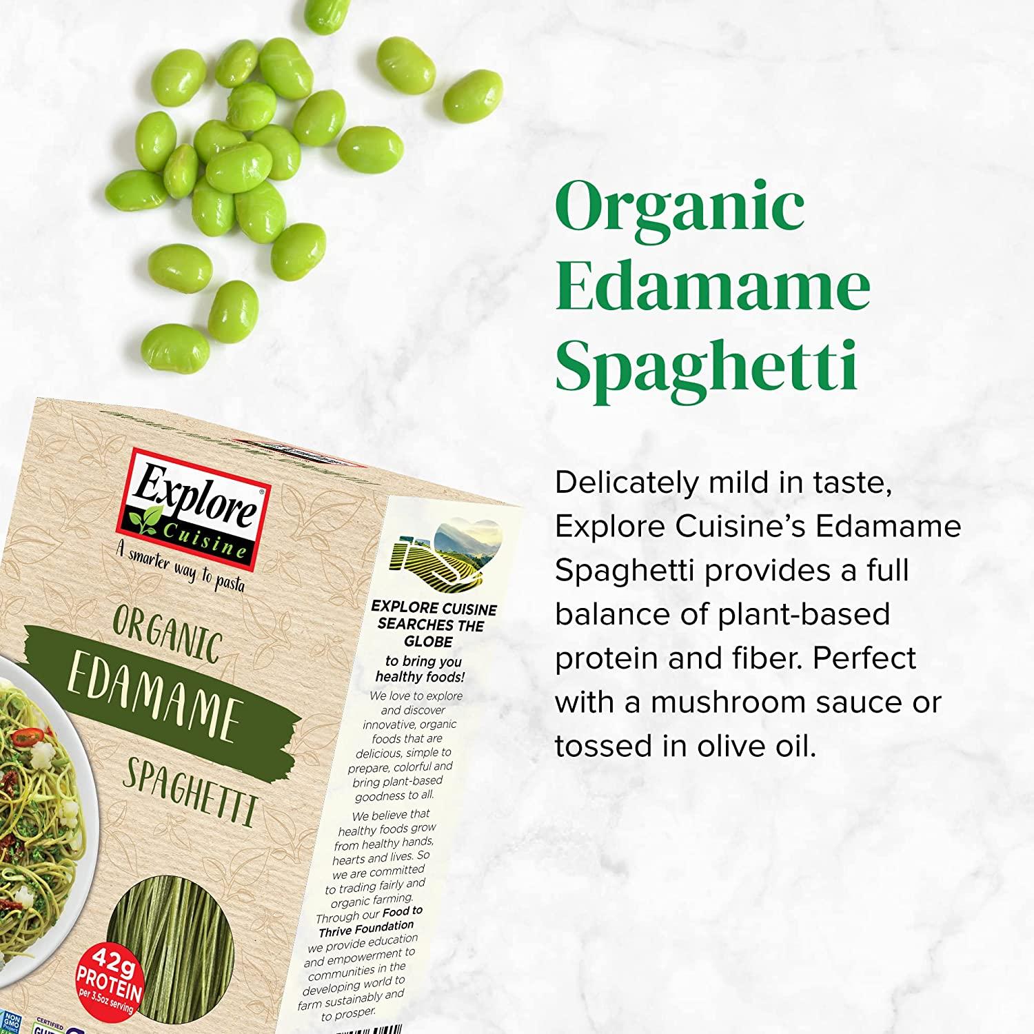 Explore Cuisine Organic Edamame Spaghetti - 8 oz (Pack of 2) - High ...