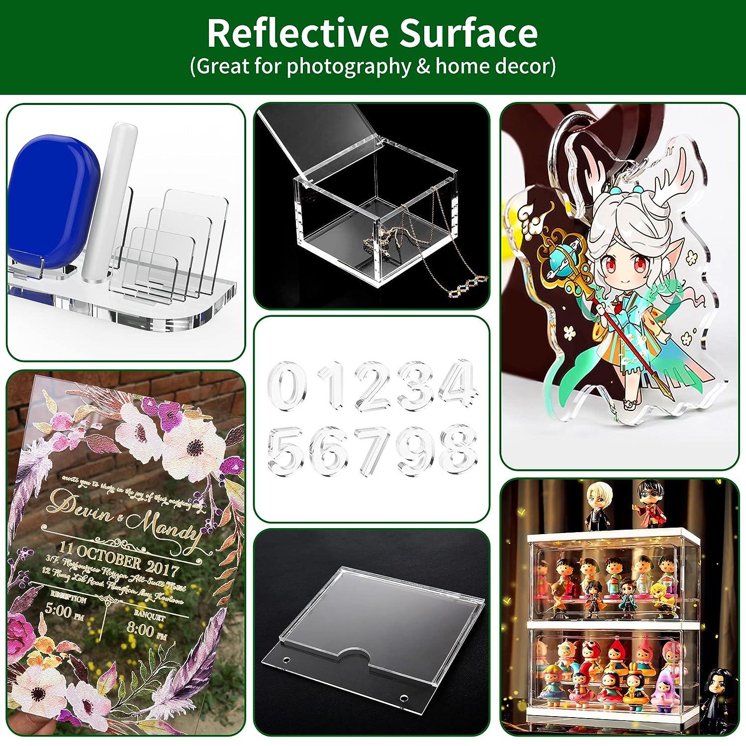 2 Pieces 12 x 18 Cast Acrylic Sheet Plexiglass Sheets 1/8 inch Thick ...