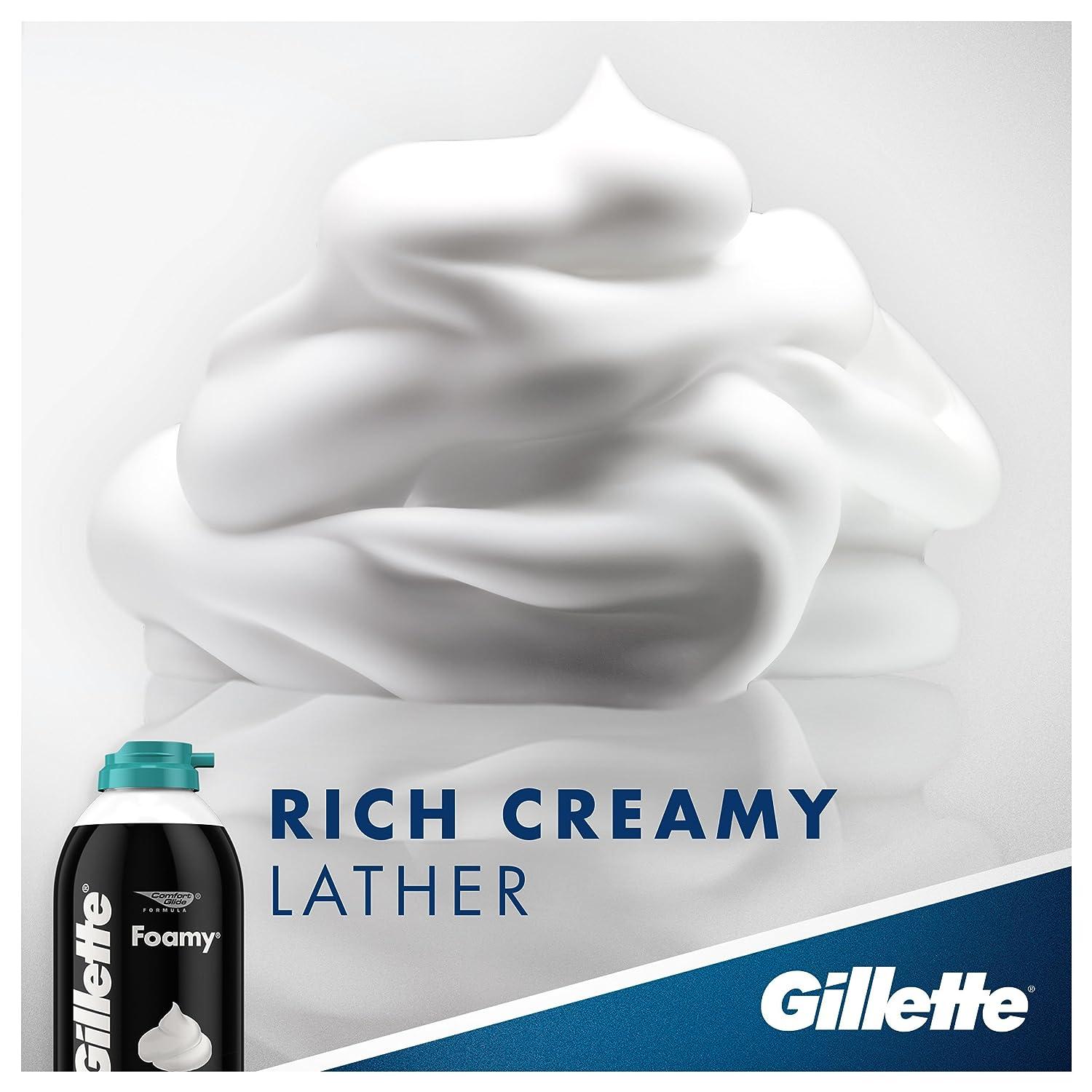 Gillette Foamy Shaving Cream Sensitive Skin 11oz - Pack of 12 | Buy Now ...