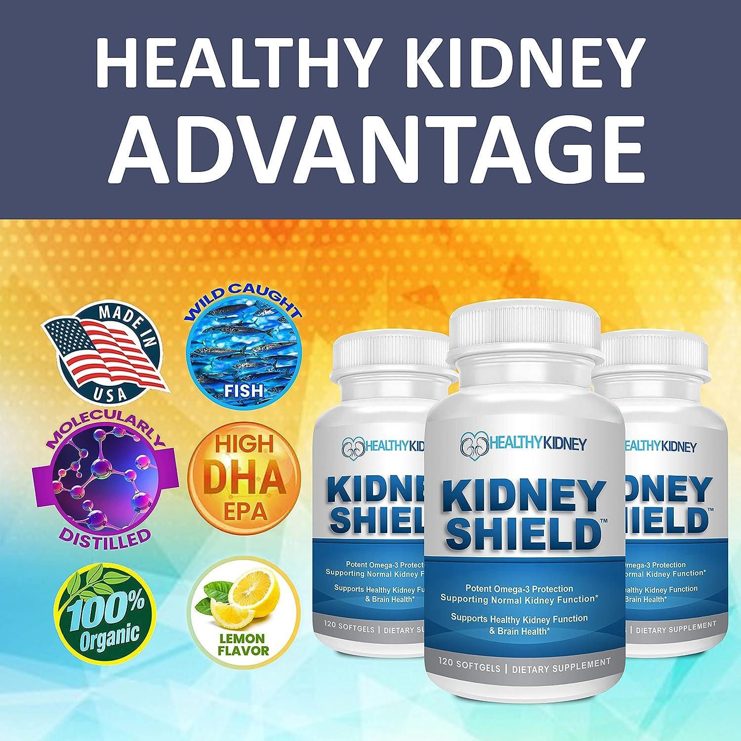 Kidney Shield 120 Caps - Kidney Support Supplement for Cleanse & Health ...