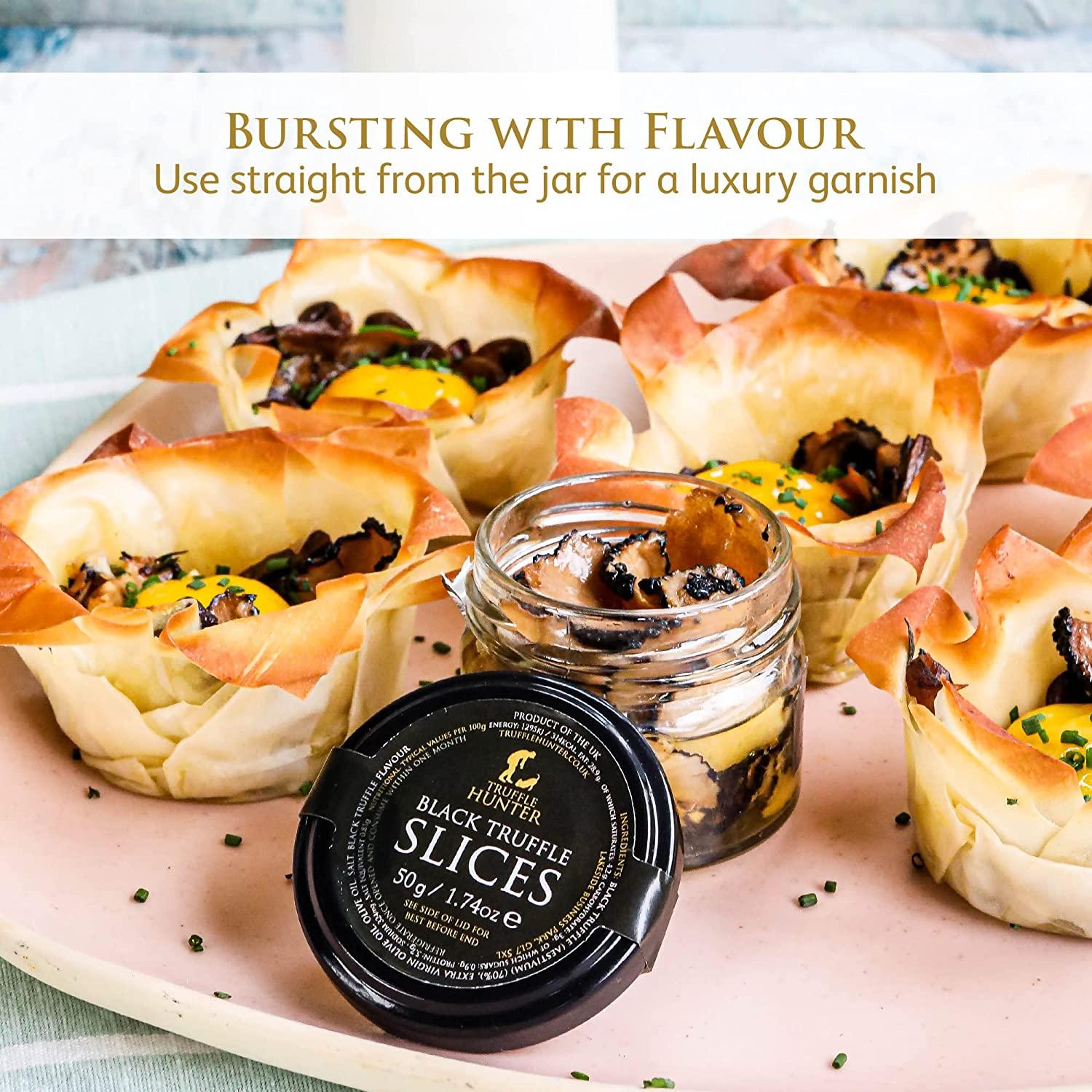 TruffleHunter Black Truffle Slices in Extra Virgin Olive Oil 1.74 Oz ...