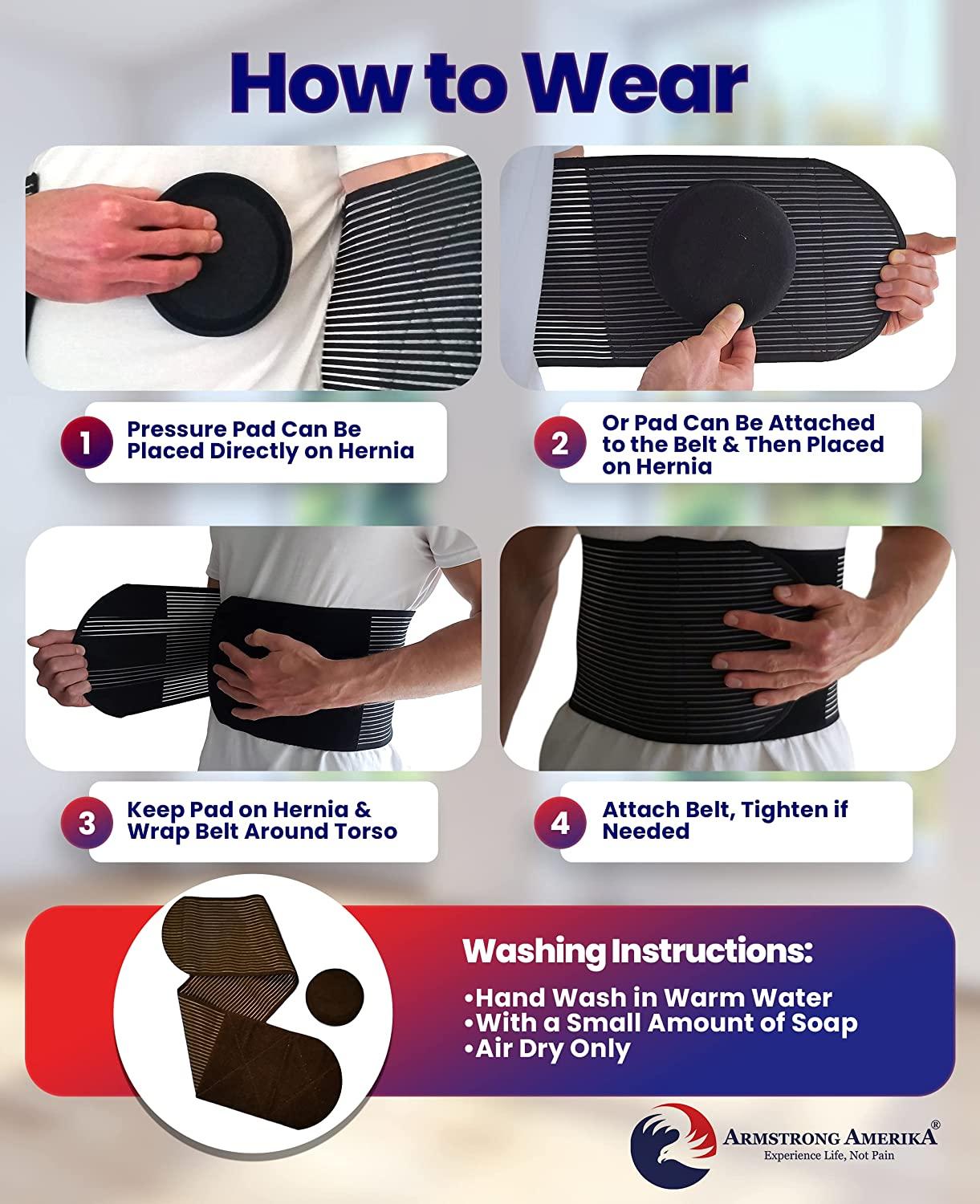 Hernia Belt for Men and Women - Abdominal Support Binder for Umbilical ...