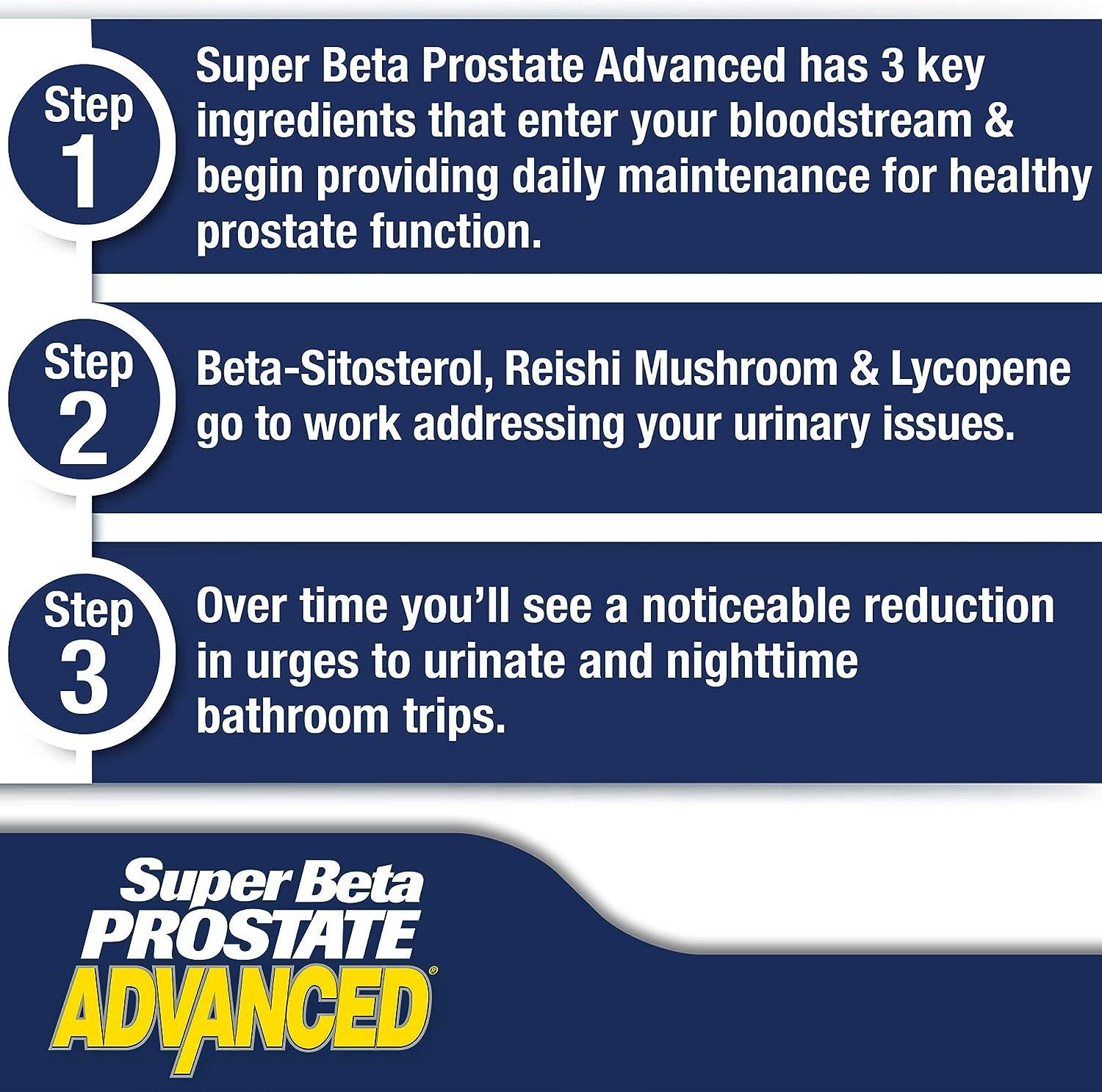 Super Beta Prostate Advanced - Reduce Nighttime Urination, Promote ...