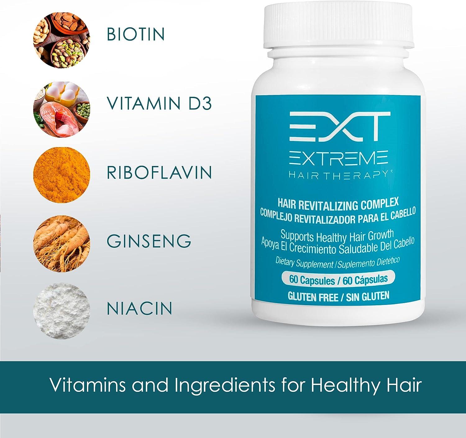 Hair Loss Supplements with Biotin & Vitamins - 60 Capsules for Hair ...