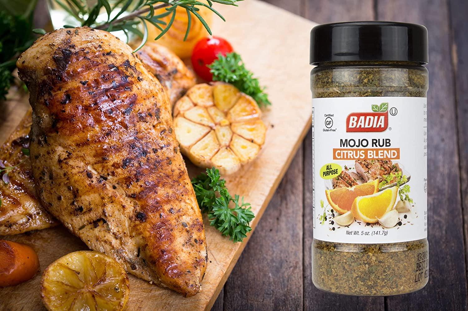 Badia Mojo Rub Citrus Blend 5 Oz - Flavorful Marinade & Seasoning for ...