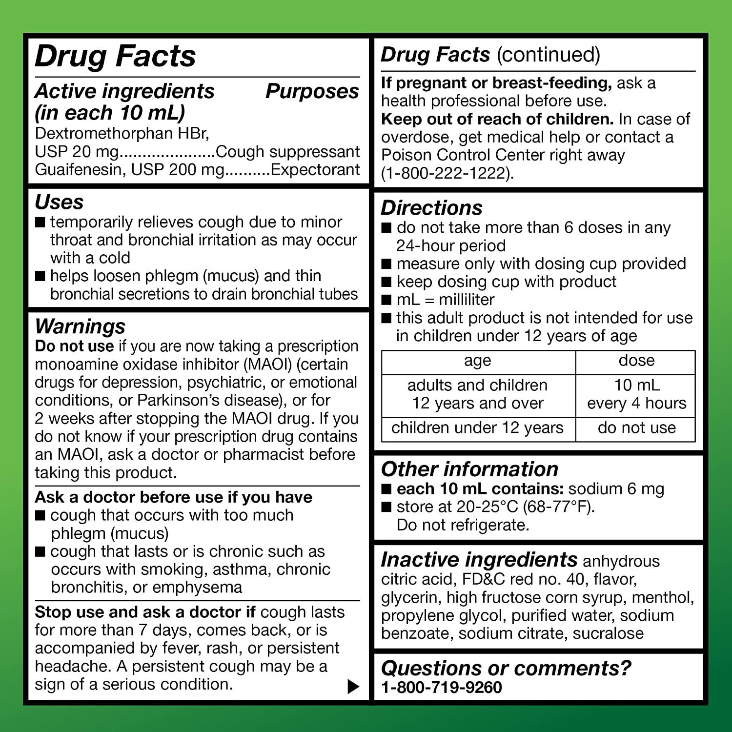 Amazon Basic Care Tussin DM Cough Suppressant & Expectorant 4 Fl Oz ...