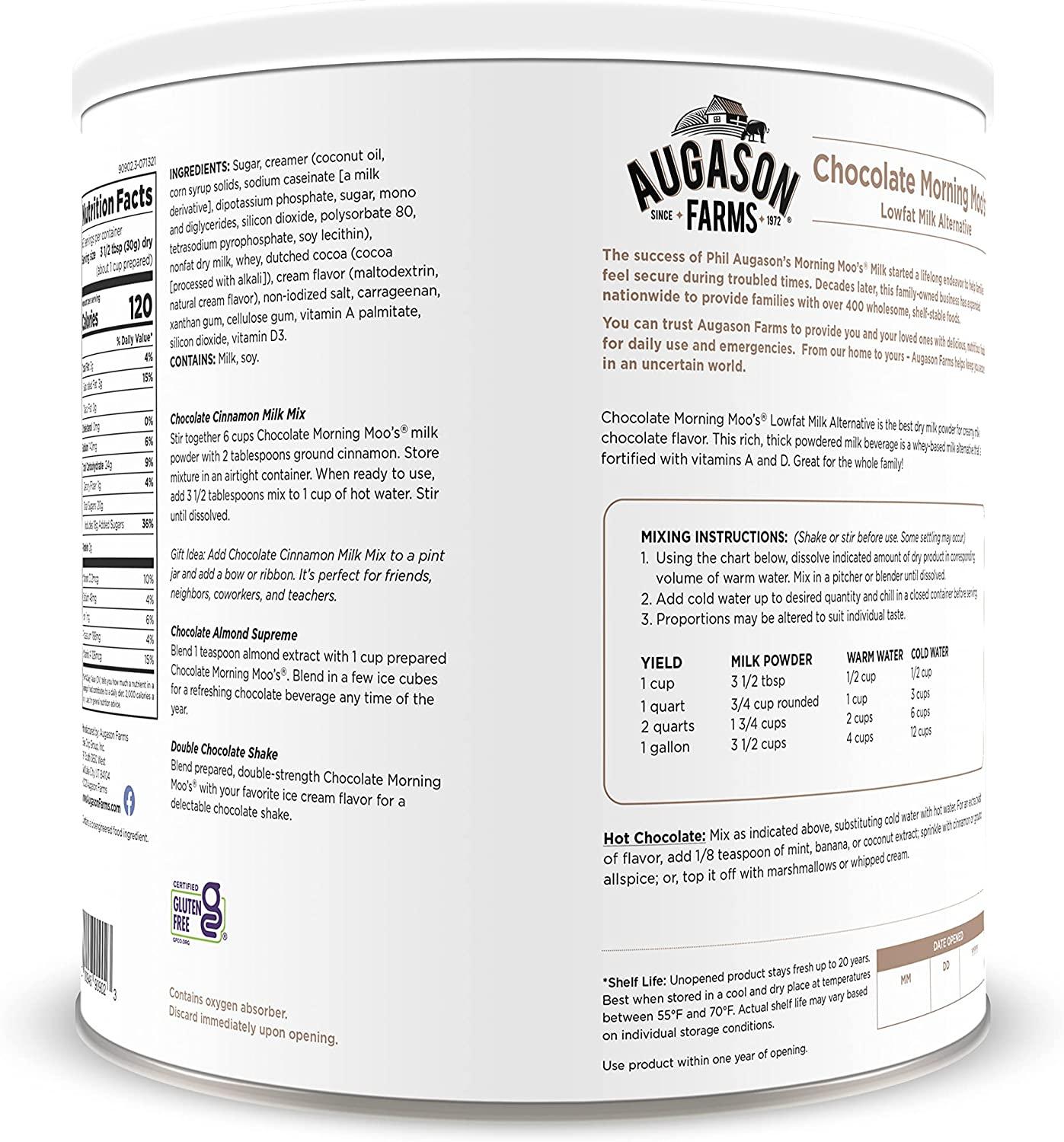 Morning Moo's Chocolate Low Fat Milk Alternative 4.4 lb (Pack of 1 ...