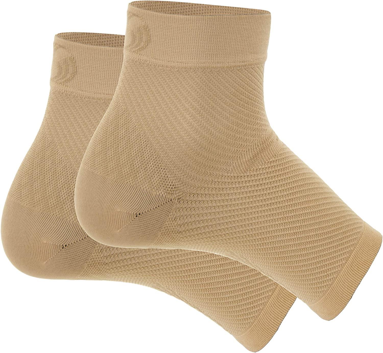 OrthoSleeve FS6 Compression Foot Sleeve (One Pair) for Plantar ...