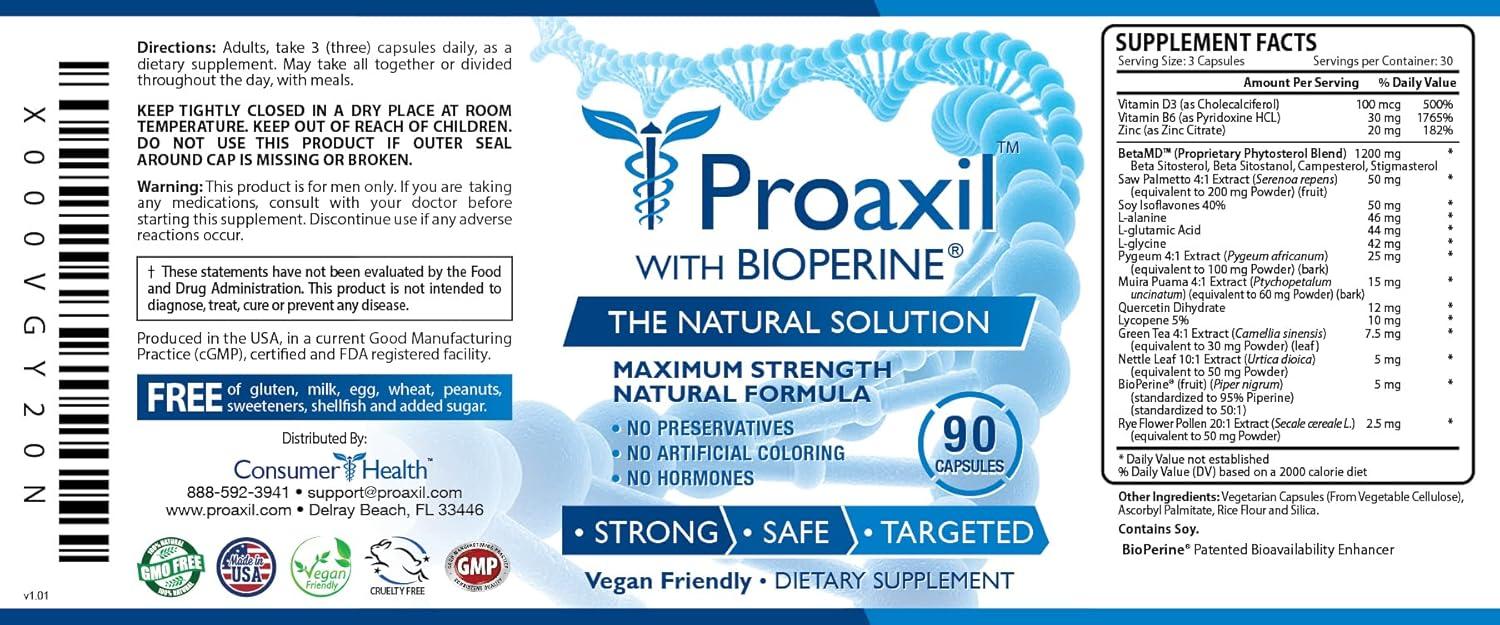 Proaxil Consumer Health 90 Capsules - Pack of 3 | Buy Now with Express ...