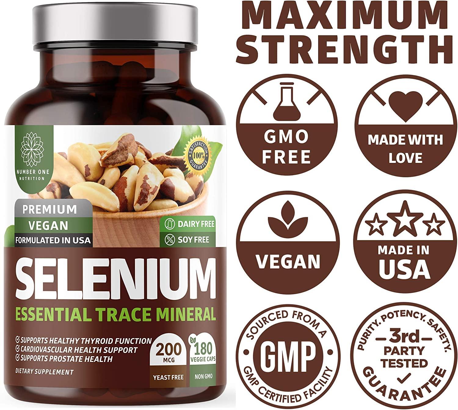 N1N Premium Pure Selenium 200mcg - Immunity, Heart, Thyroid, Prostate ...