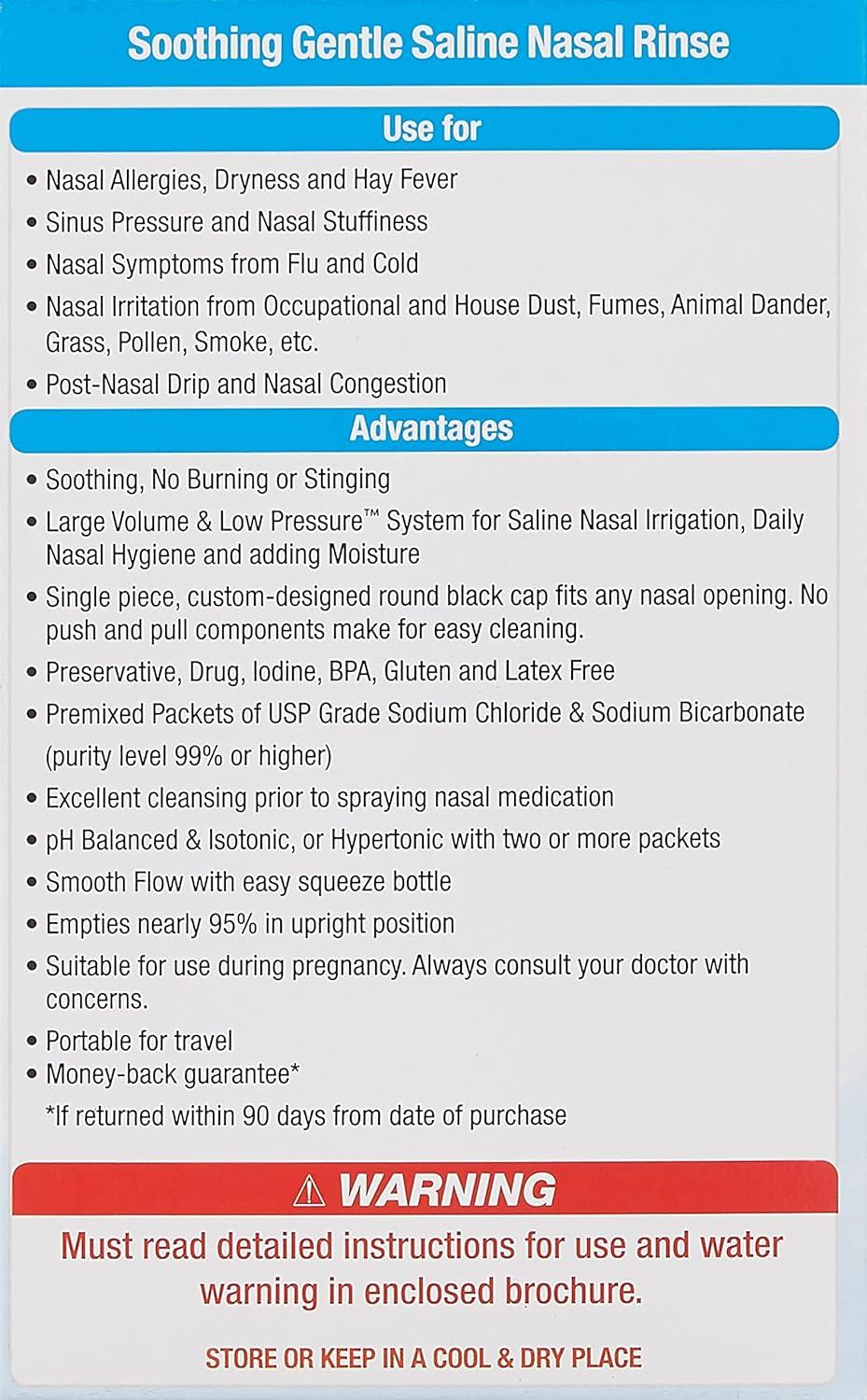 NeilMed Pediatric Bottle Kit for Saline Nasal Rinse (304) 8 Piece Set