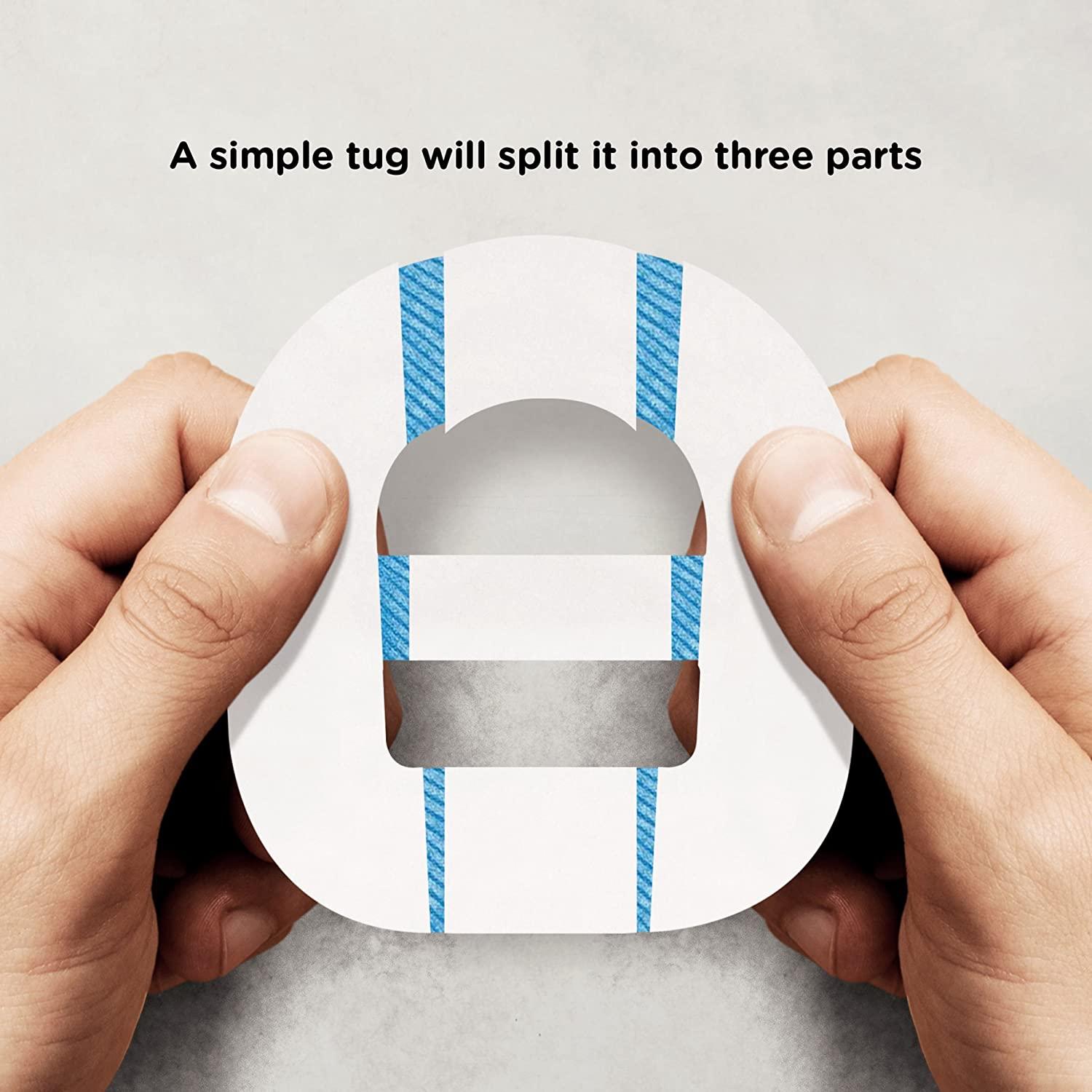 SIMPATCH Omnipod Adhesive Patch with Strap (25-Pack) - Blue Waterproof ...