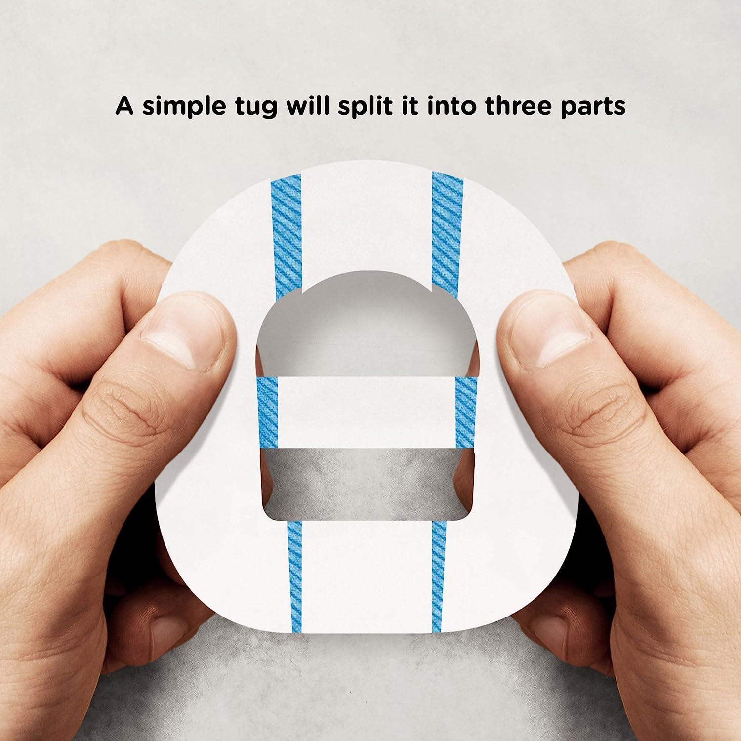 SIMPATCH Omnipod Adhesive Patch with Strap (25-Pack) - Waterproof CGM ...