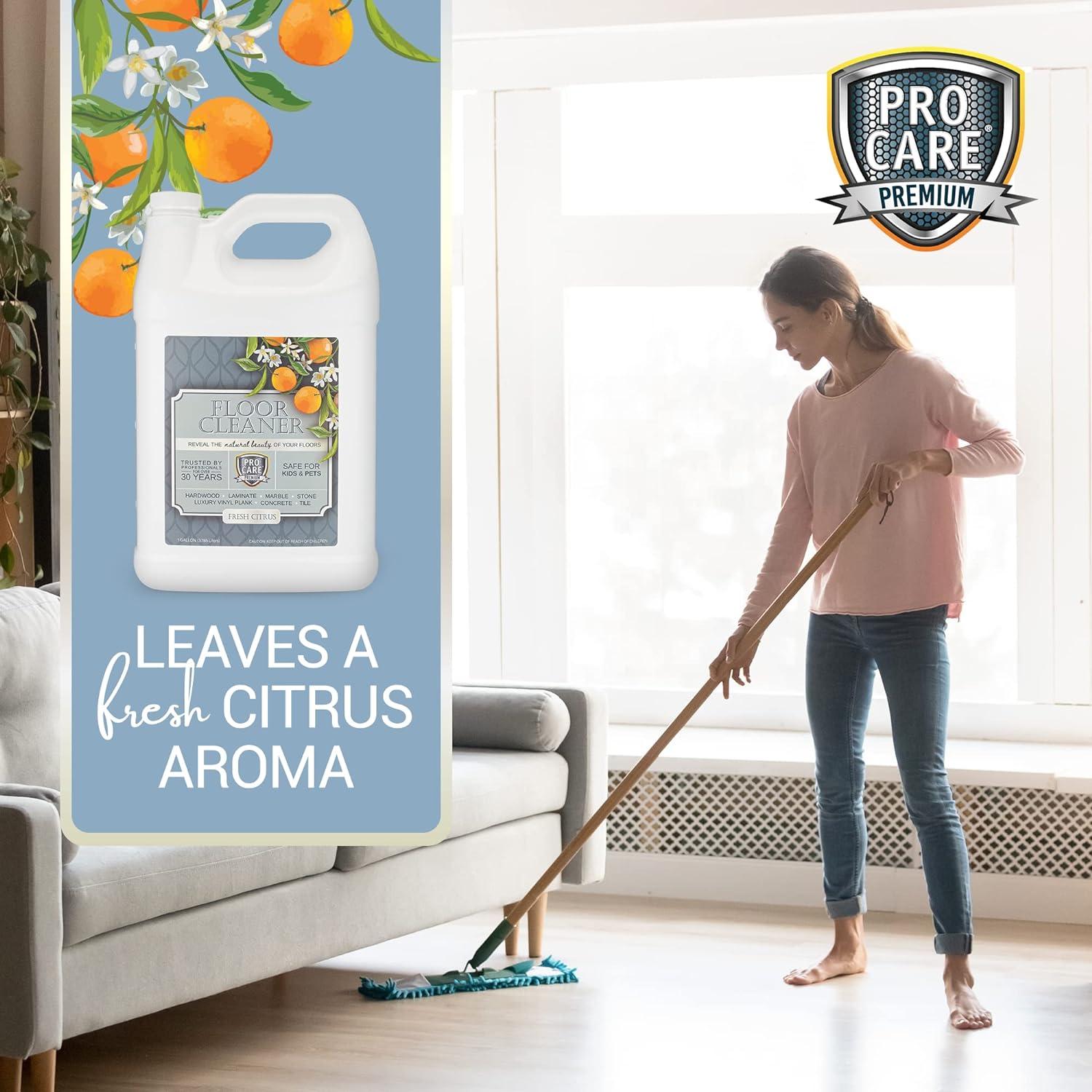 ProCare Citrus Floor Cleaner (Made in USA) | Chemical-Free Mopping ...