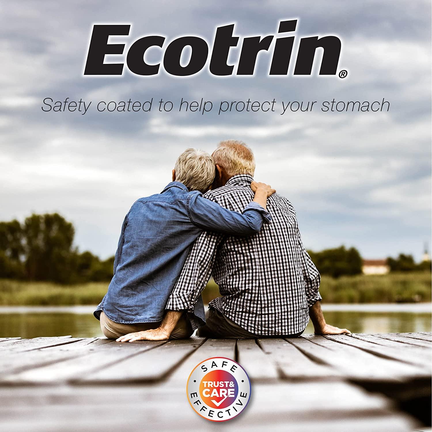 Ecotrin Low Strength Aspirin 81mg - 150 Safety Coated Tablets | Buy Now ...