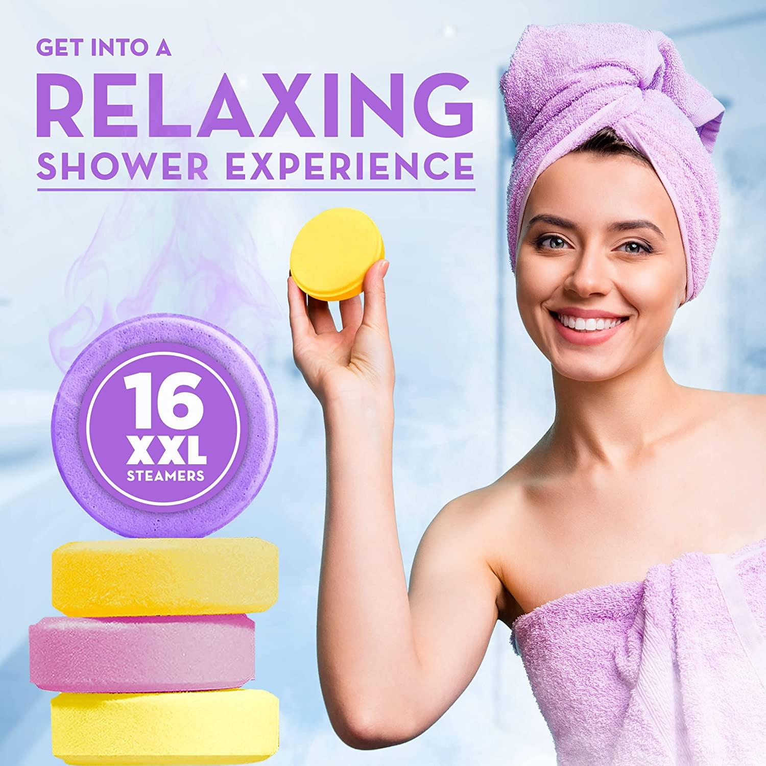 Shower Steamers Aromatherapy 16 Pack Natural Essential Oil Shower