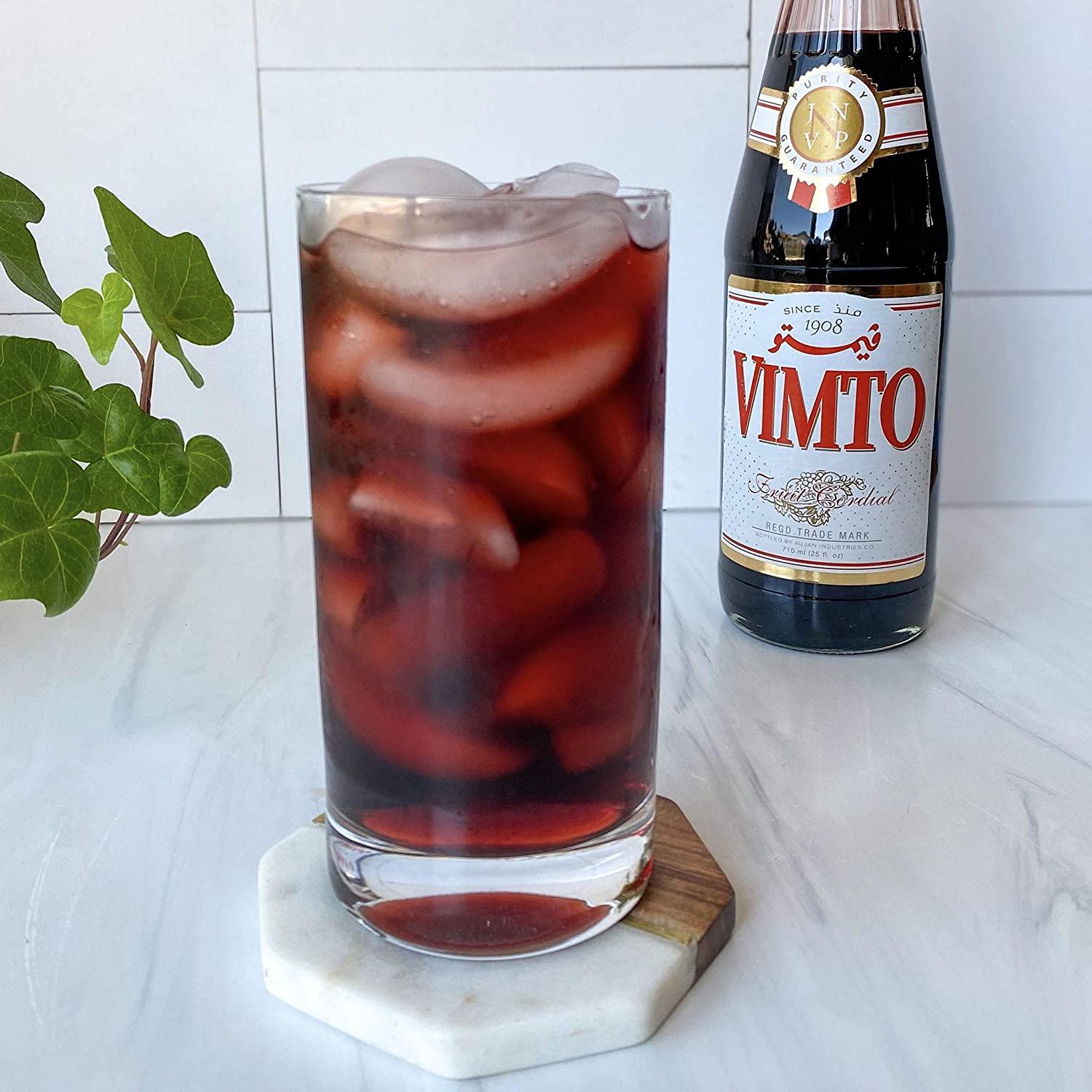 Vimto Fruit Syrup Concentrate - Flavorful Cordial for Drinks & Tea 25 ...