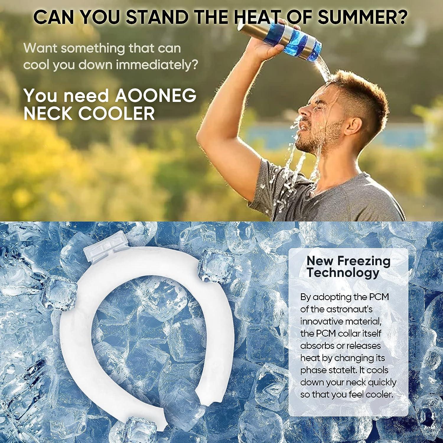 AOONEG Neck Cooler - Wearable Neck Cooling Tube for Summer Heat Relief ...