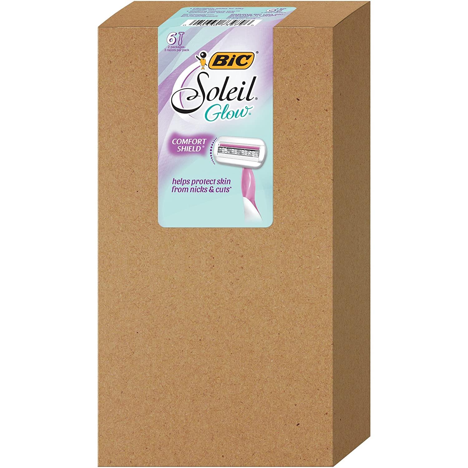 BIC Soleil Sensitive Women's 3-Blade Disposable Razor 6 Razors - Pack ...