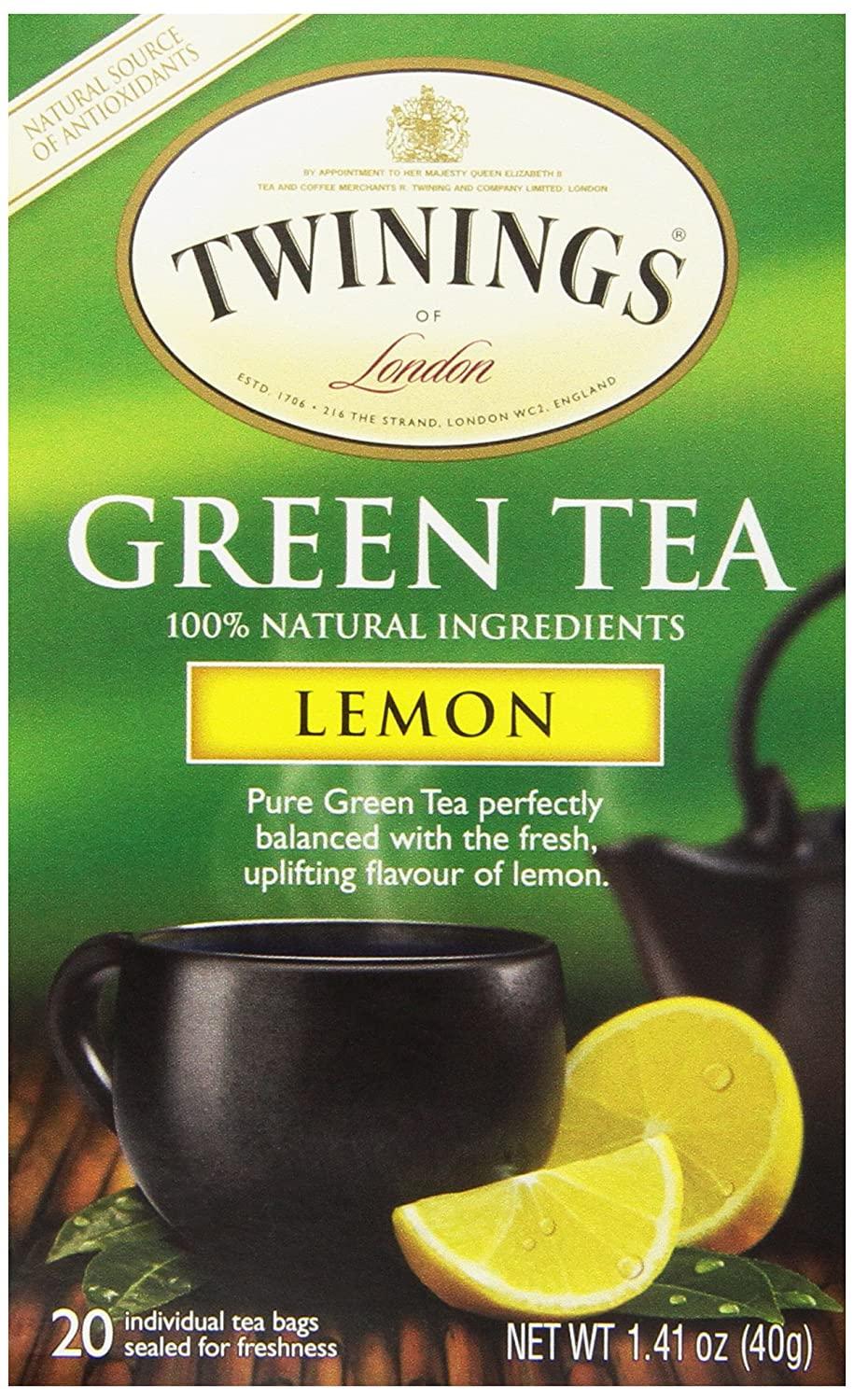Twinings Lemon Green Tea - 20 Count | Refreshing Herbal Blend | Buy Now ...