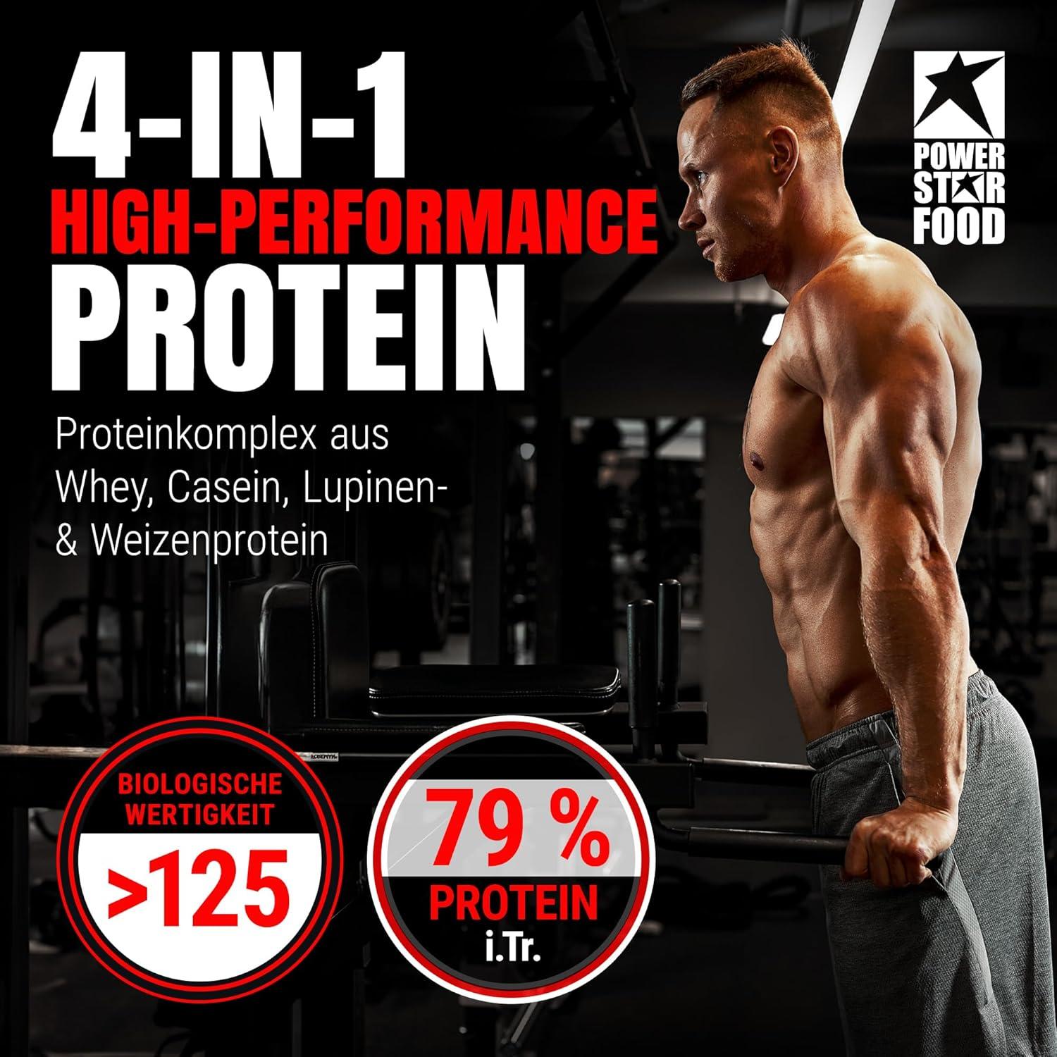 Powerstar Super Hi Pro 128 | 79% Protein Multi-Component Protein Powder ...