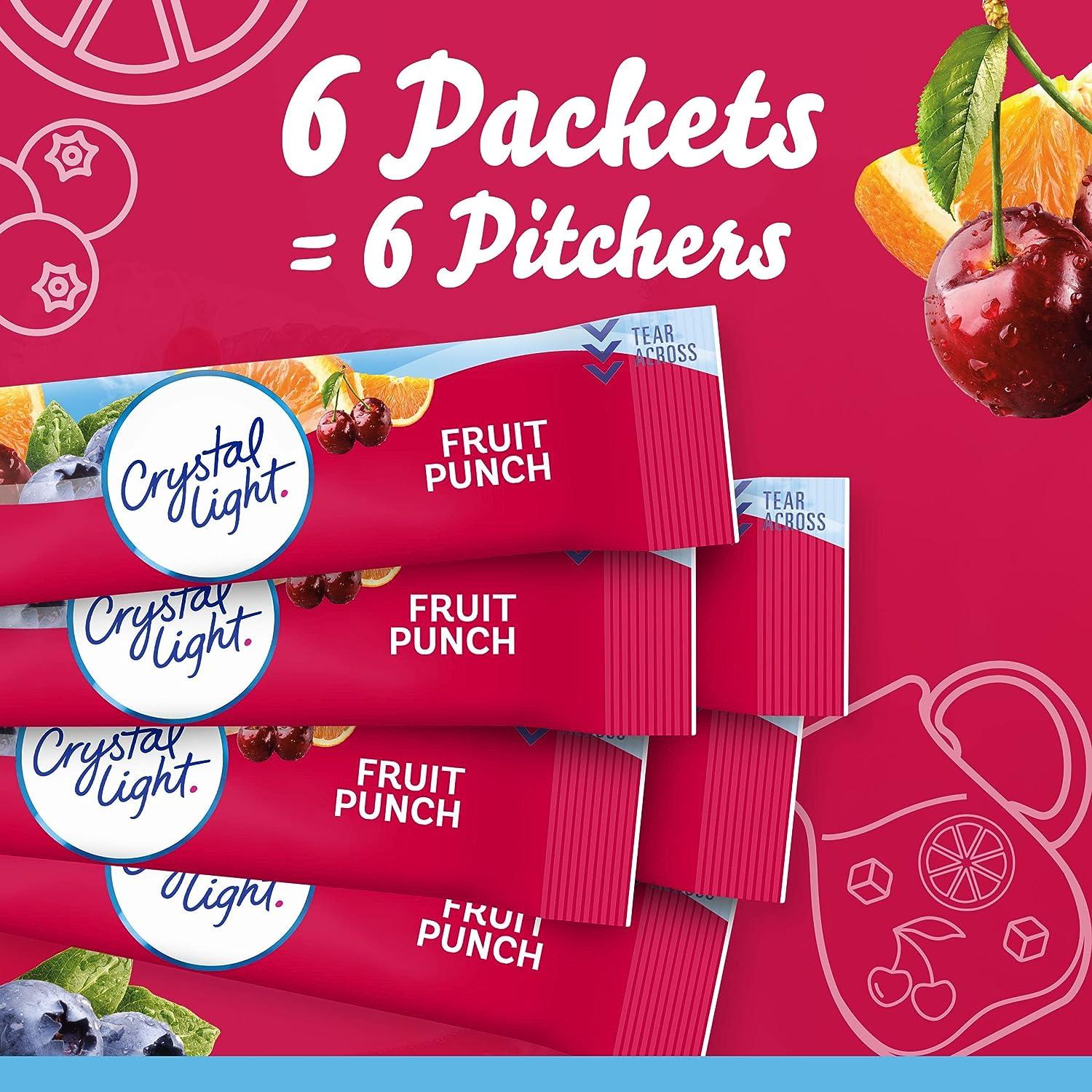 Crystal Light Fruit Punch 72 Packets - Sugar-Free & Low Calorie Drink ...
