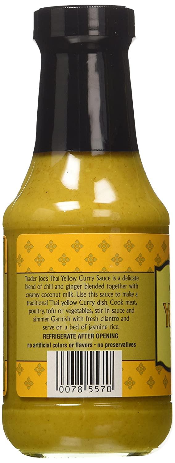 Trader Joe's Thai Yellow Curry Sauce - 2 Pack 11 Ounce (Pack of 2)