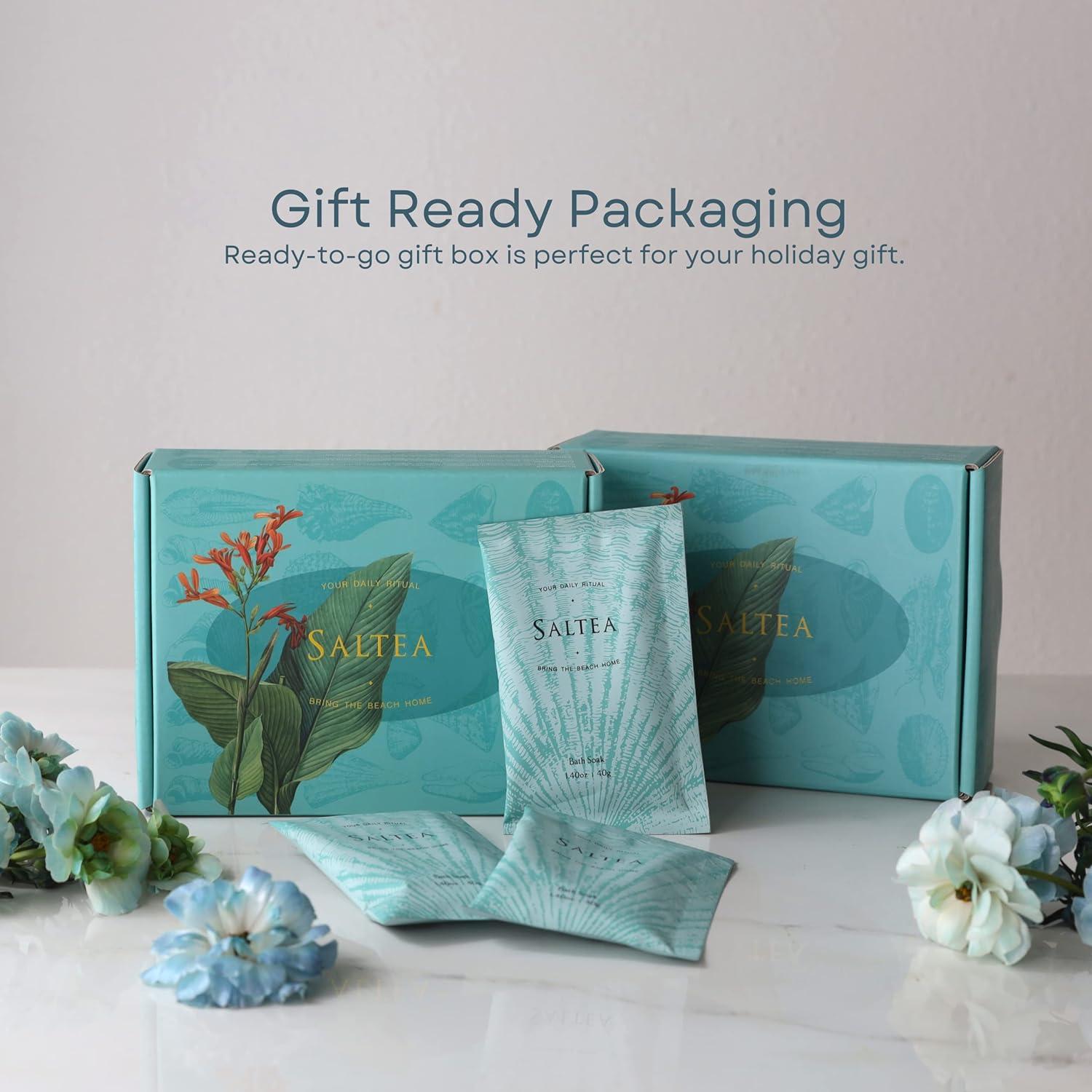 Luxury Spa Bath Salts for Soothing Bubble Bath - Set of 10 Packets ...