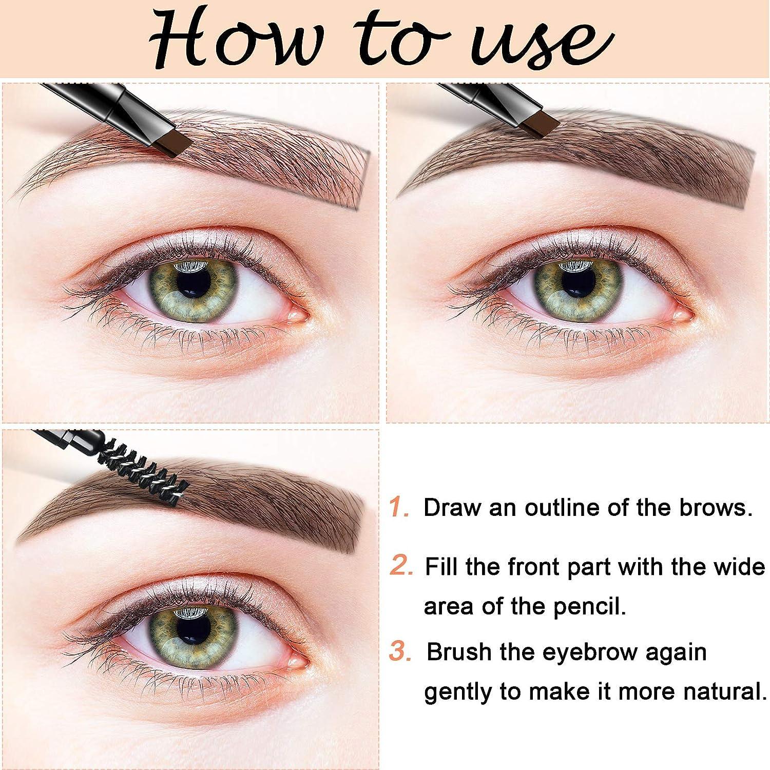 how to draw eyebrows pencil