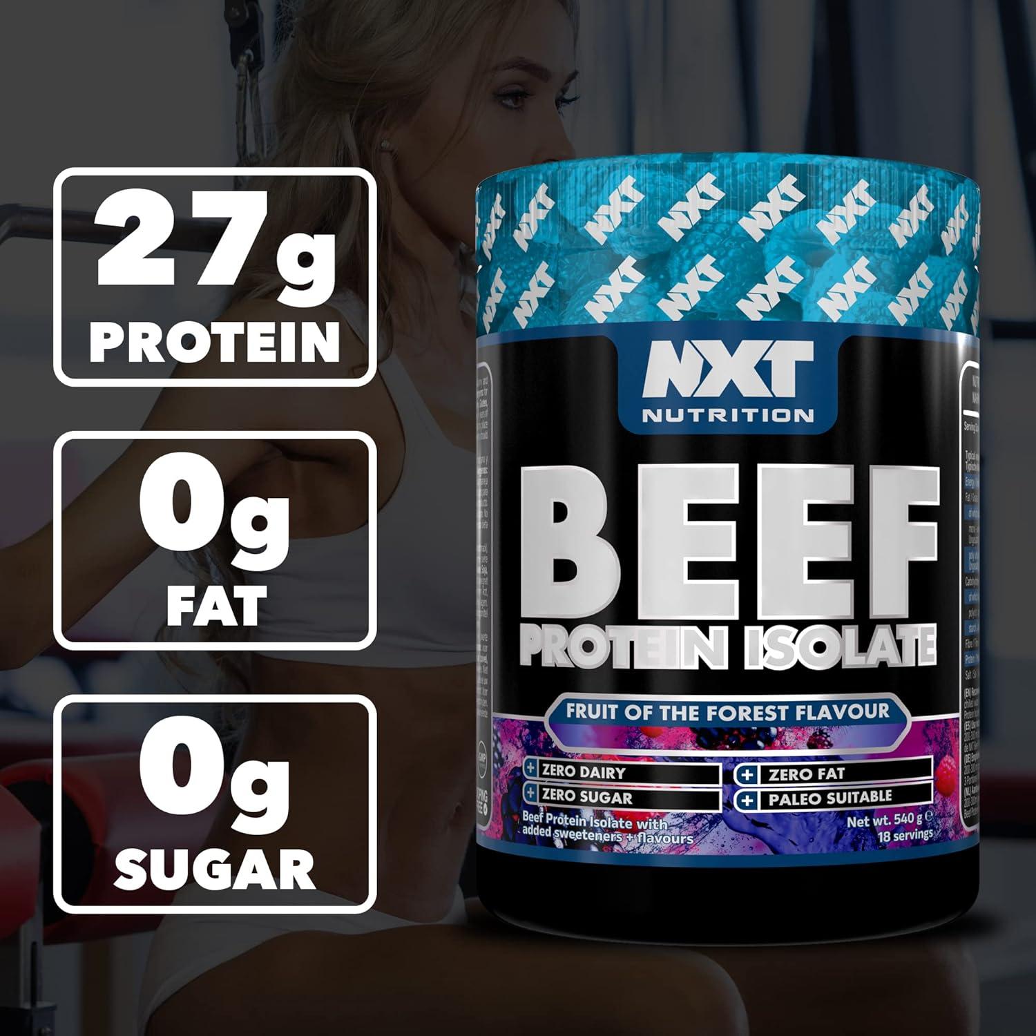 NXT Beef Protein Isolate 540g | High Protein Powder with Natural Amino ...